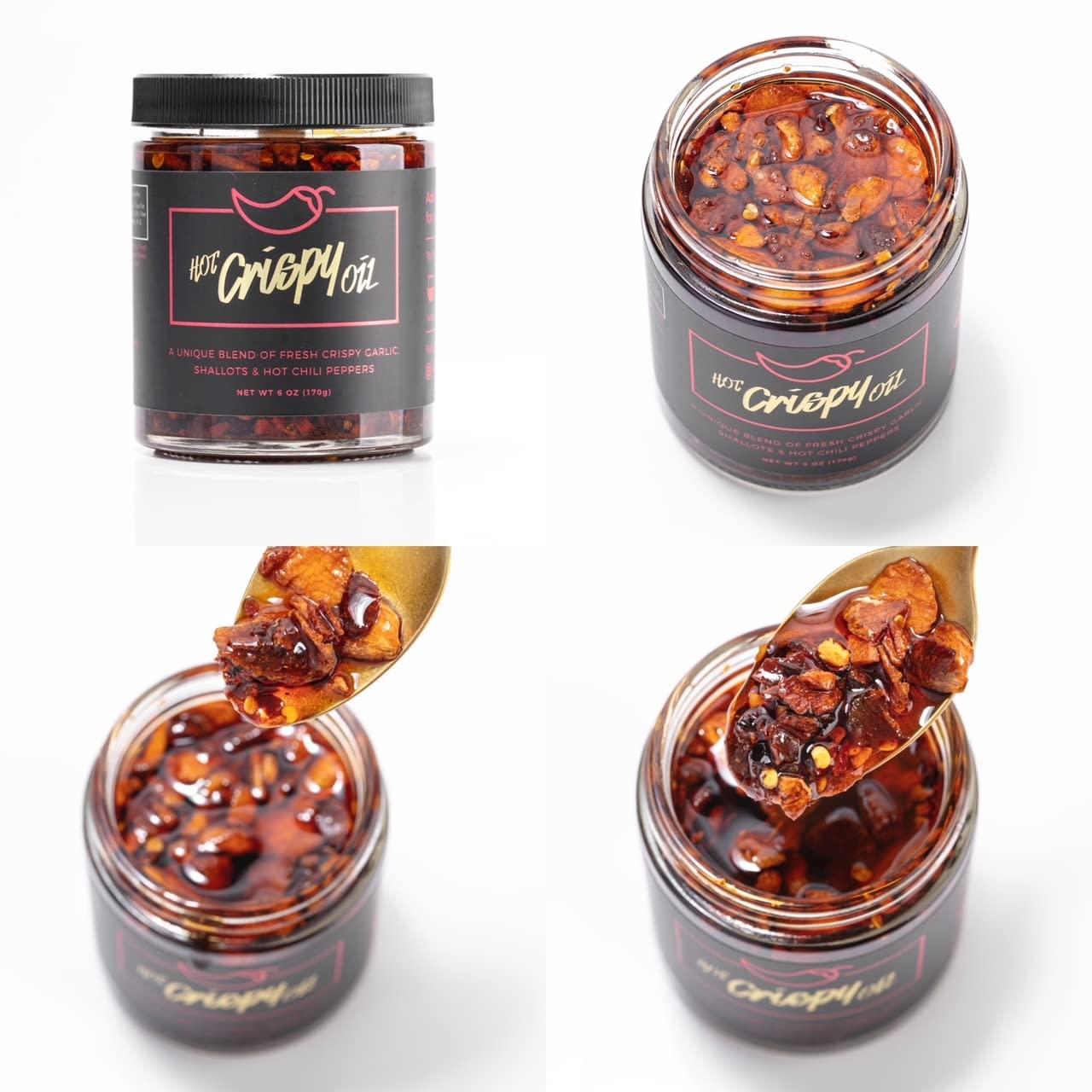 Hot Crispy Oil Original - Spicy Gourmet Olive Oil Infused with Garlic ...