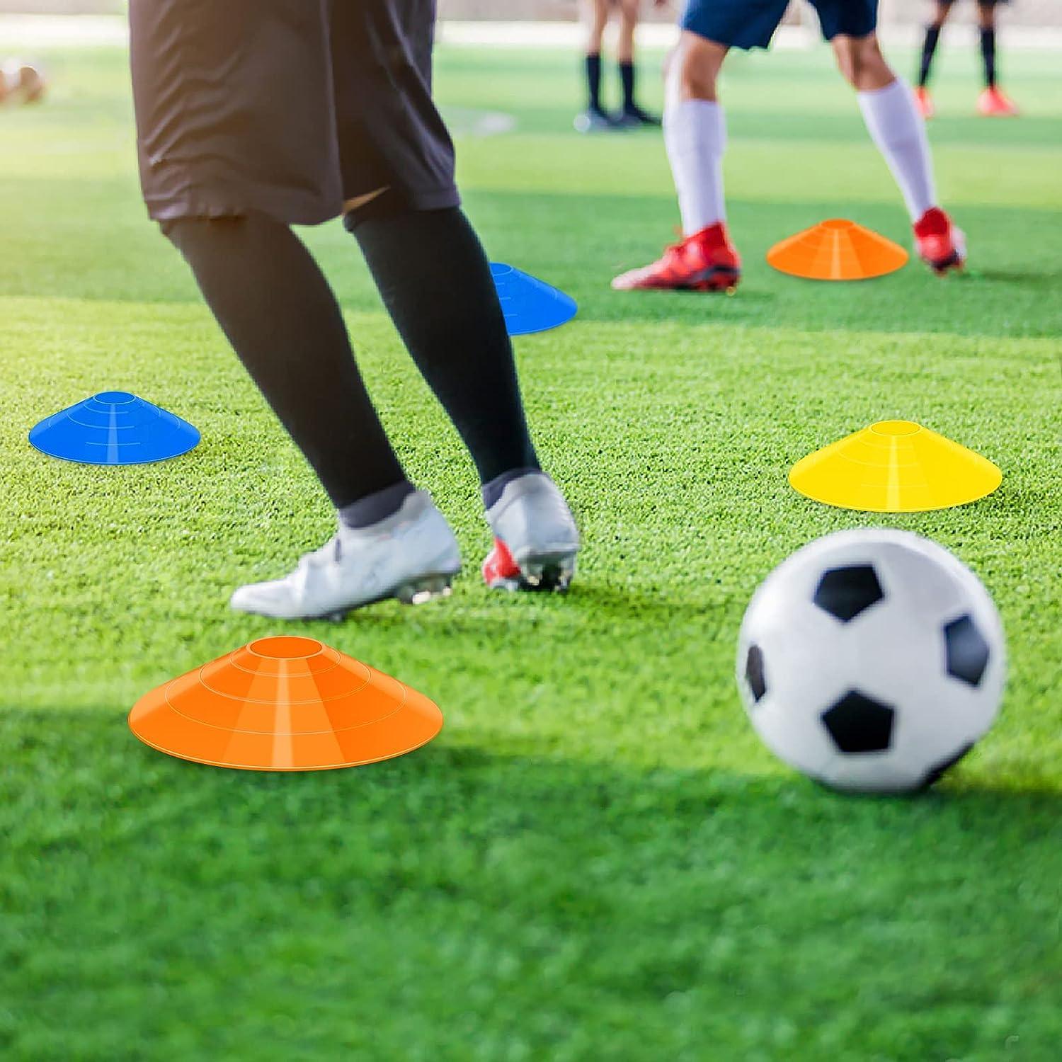 60 Pack Agility Soccer Cones with Carry Bag - Training Cones Set for ...