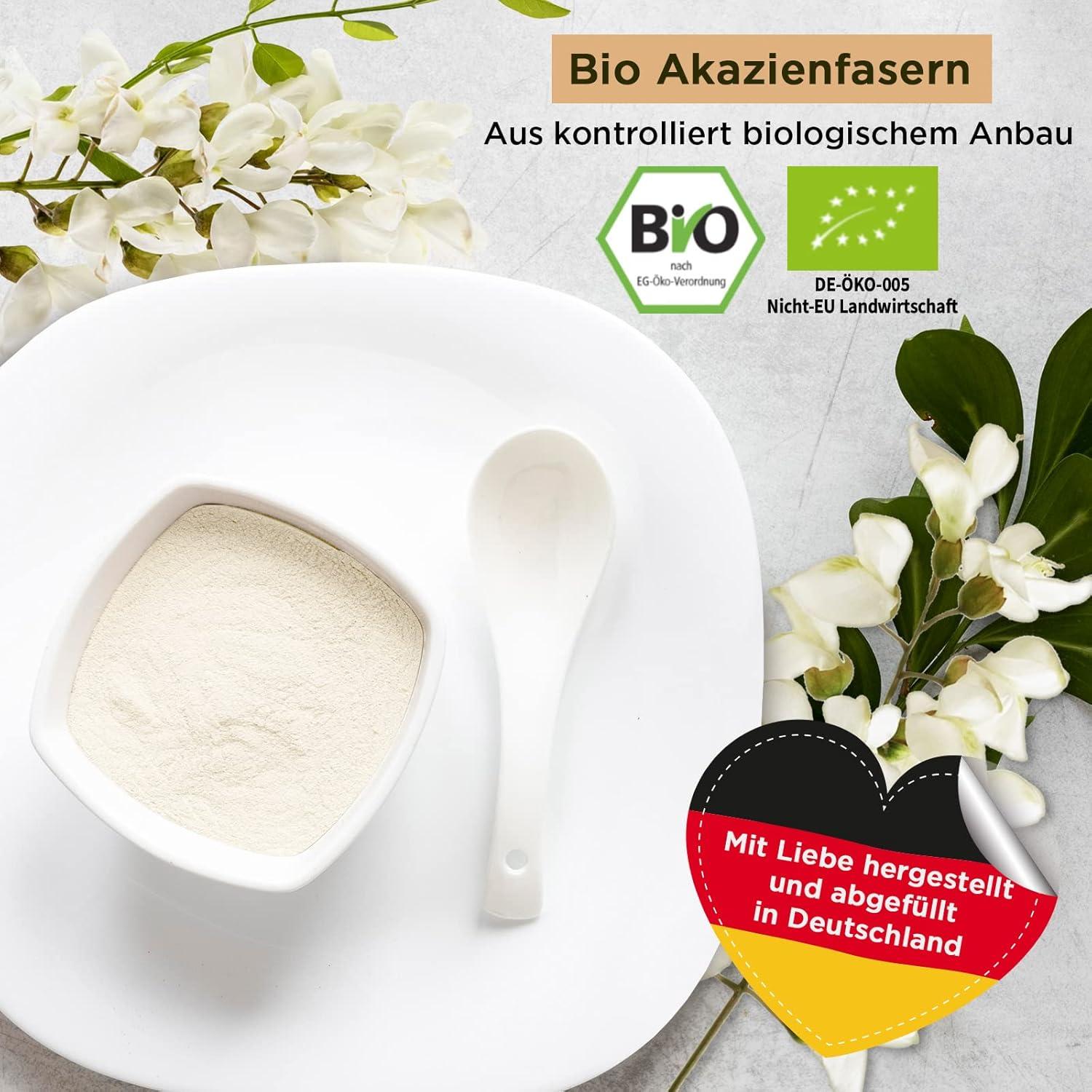 Organic Acacia Fiber Powder 250g | Natural Vegan Soluble Fiber | Well ...