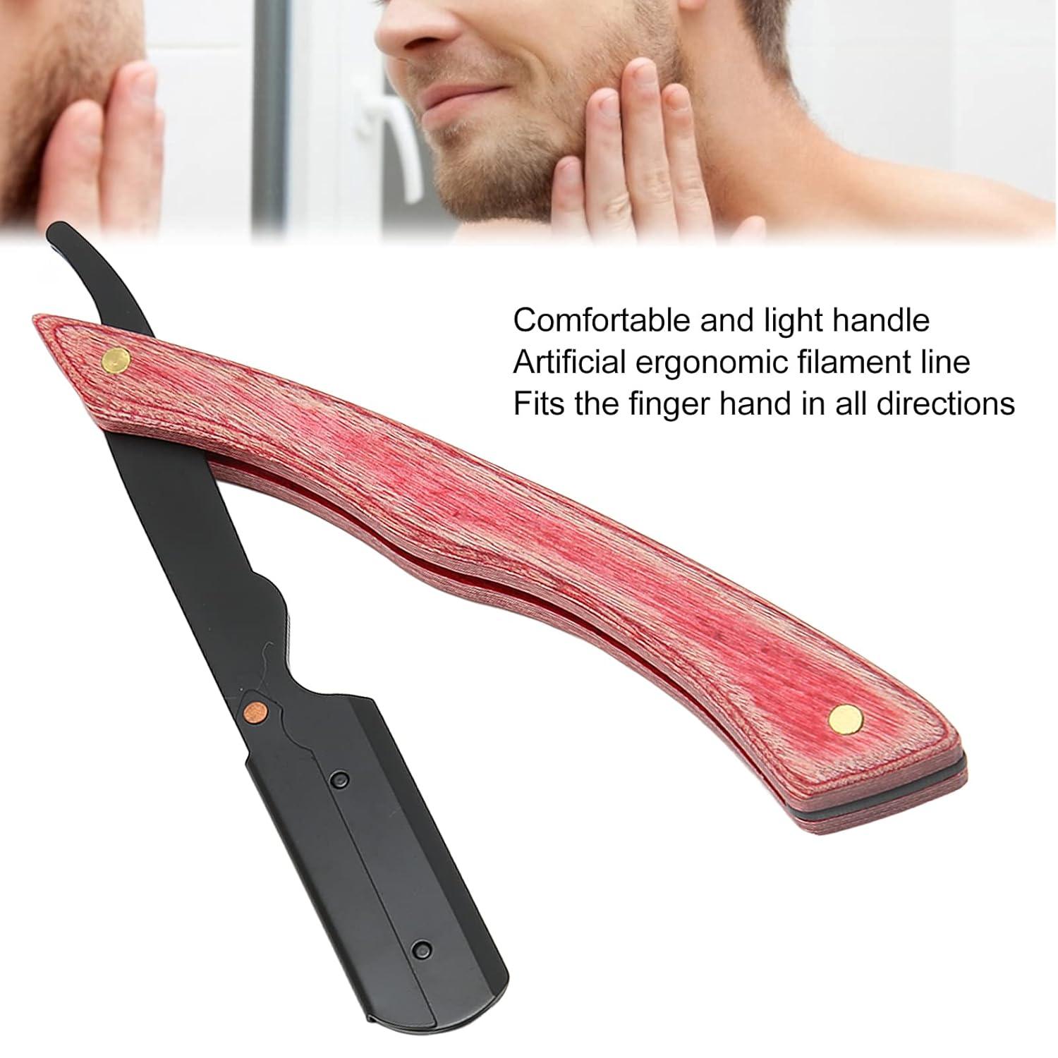 Professional Straight Edge Razor - Light Foldable Metal Beard Cutter ...