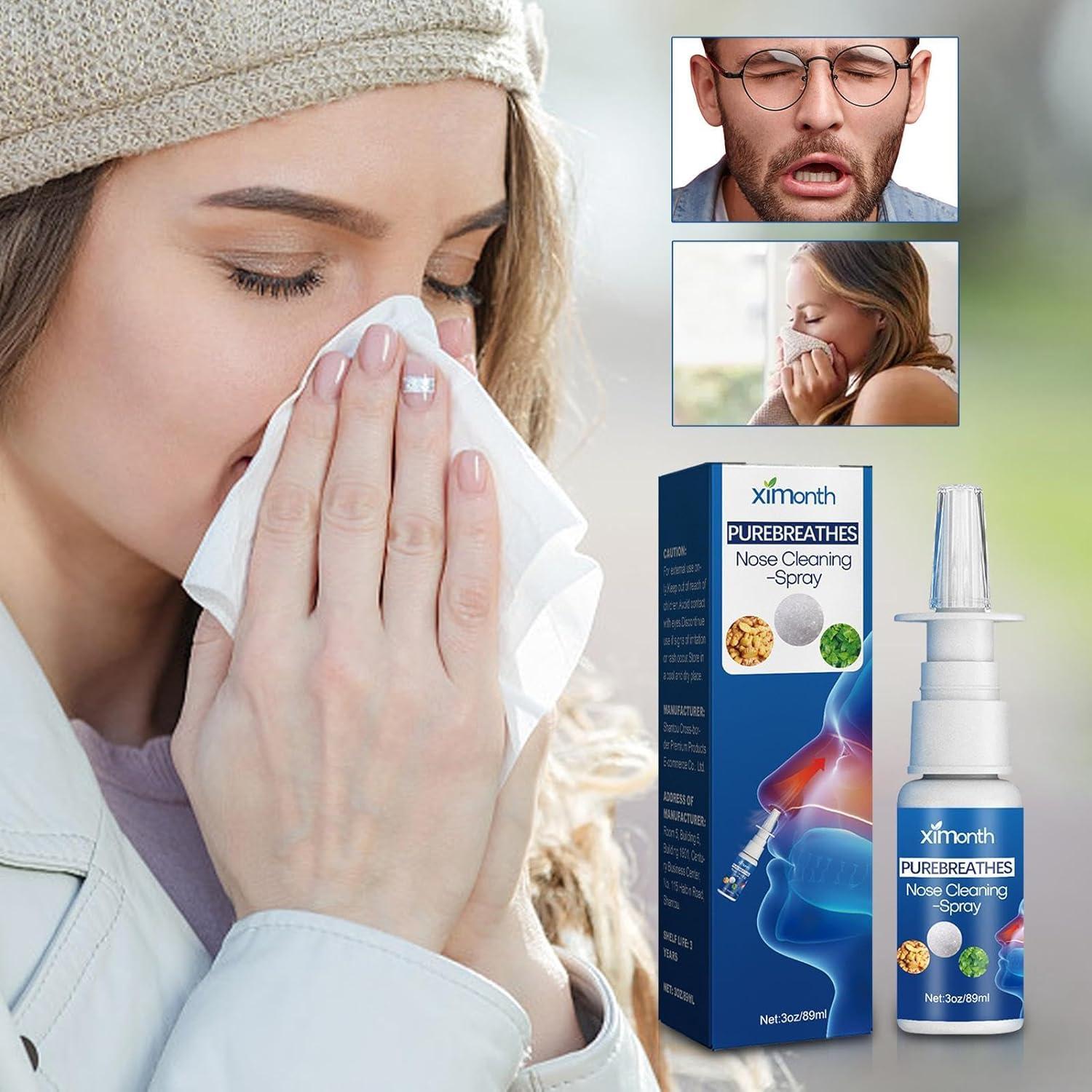 Nose Spray Soother Nasal Spray Nasal Spray for Sinus Protection Fast-Acting Nose Cleaning Spray ...