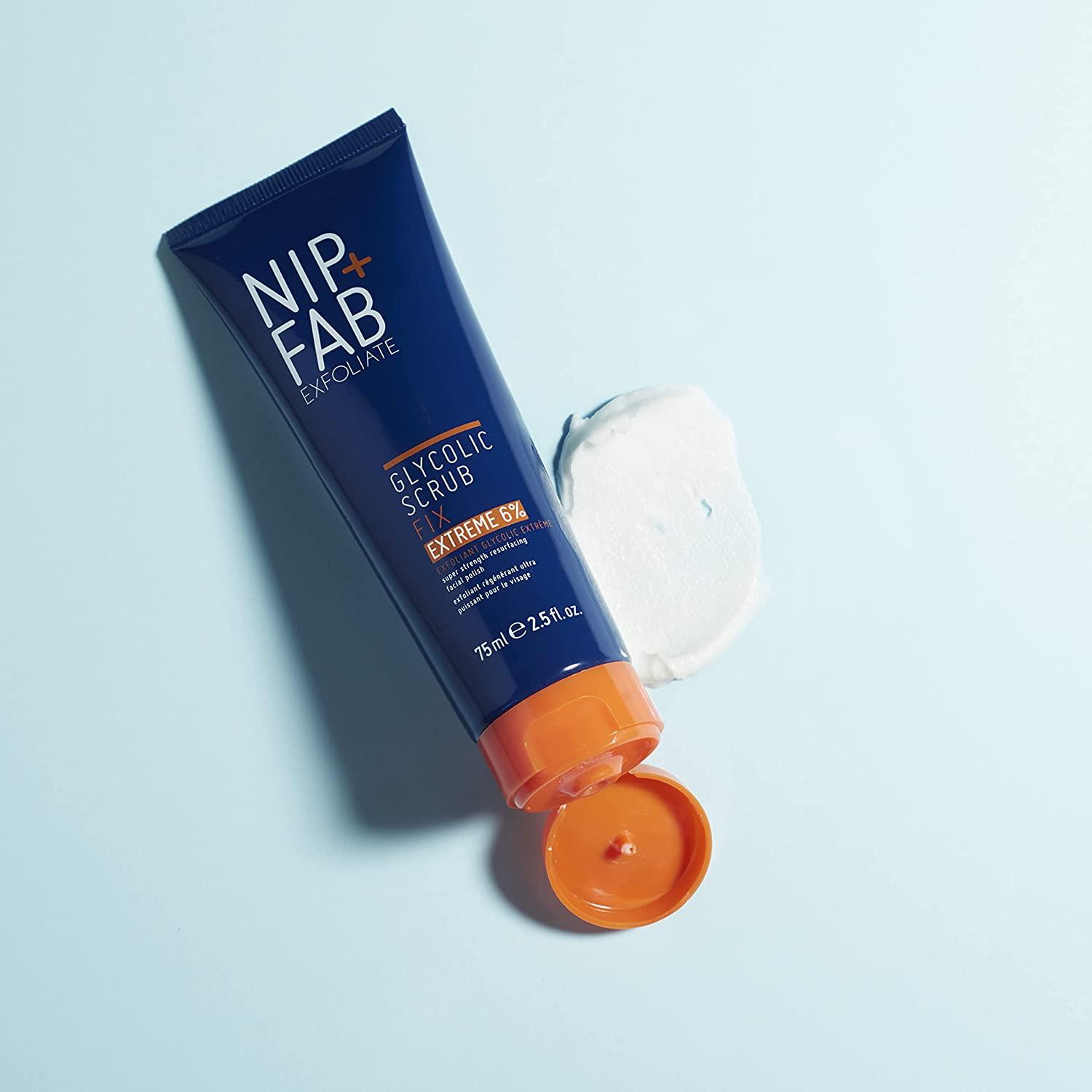 Nip + Fab Glycolic Acid Fix Face Scrub - AHABHA Exfoliating Cleanser with Salicylic Acid & Aloe ...