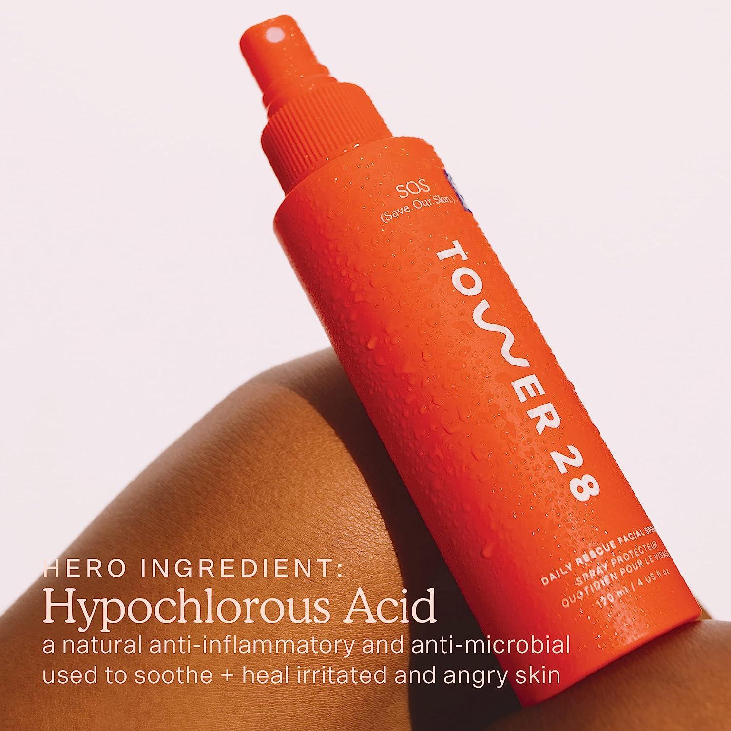 Tower 28 SOS Daily Facial Spray | Travel-Size | Soothe Irritation and ...