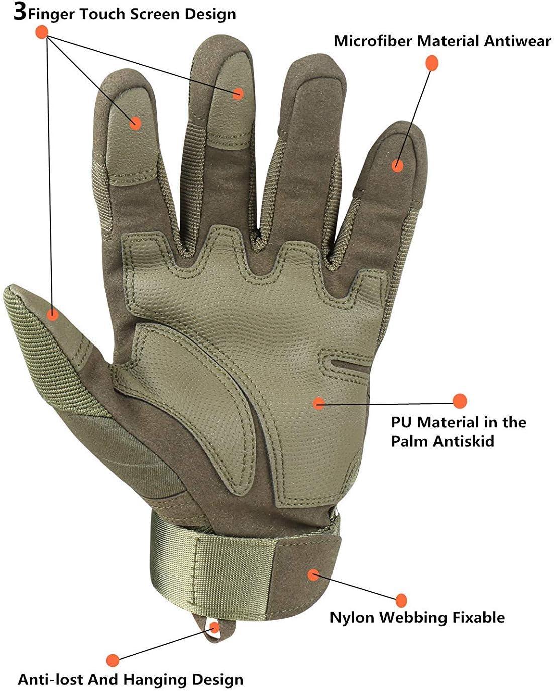 Avril Tian Joint Protection Gloves - Rubber Full Finger Touchscreen ...