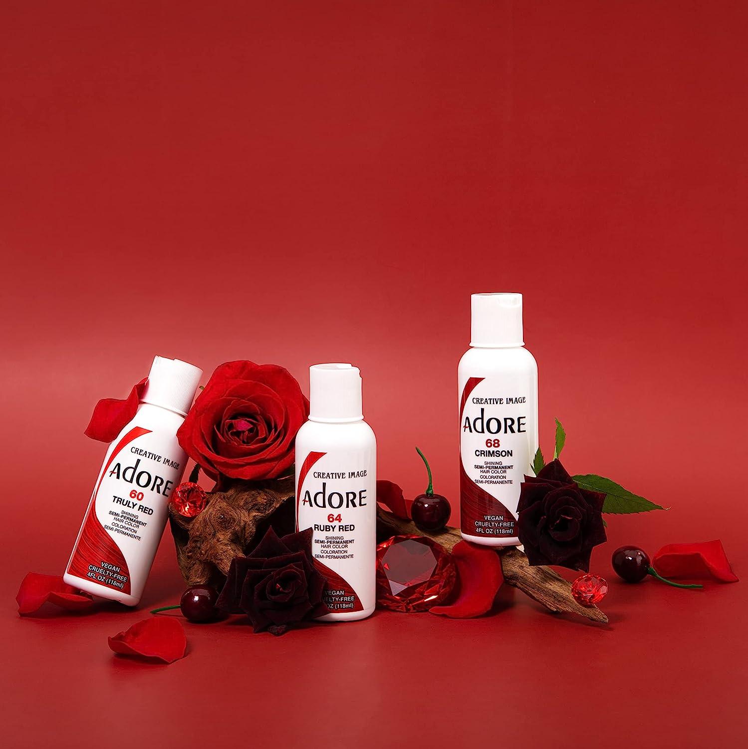 Adore Shining Semi Permanent Hair Colour 60 Truly Red 60 Truly Red 118 ...