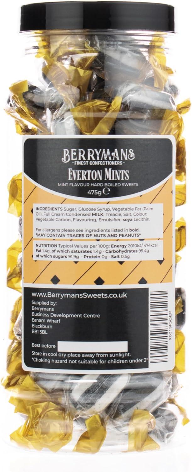 Original Everton Mints Retro Sweets Gift Jar by Berrymans Sweet Shop ...