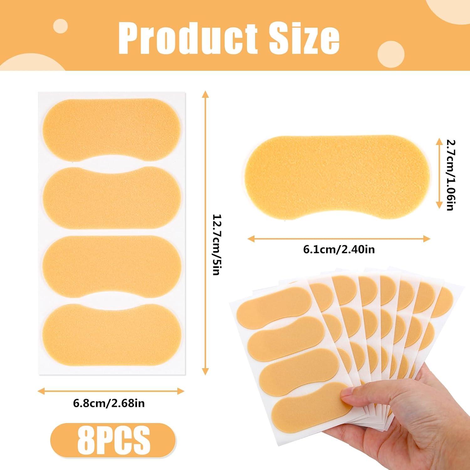 Waterproof Moleskin Foot Care Patches for Chafing Pain Relief - 8 Sheets