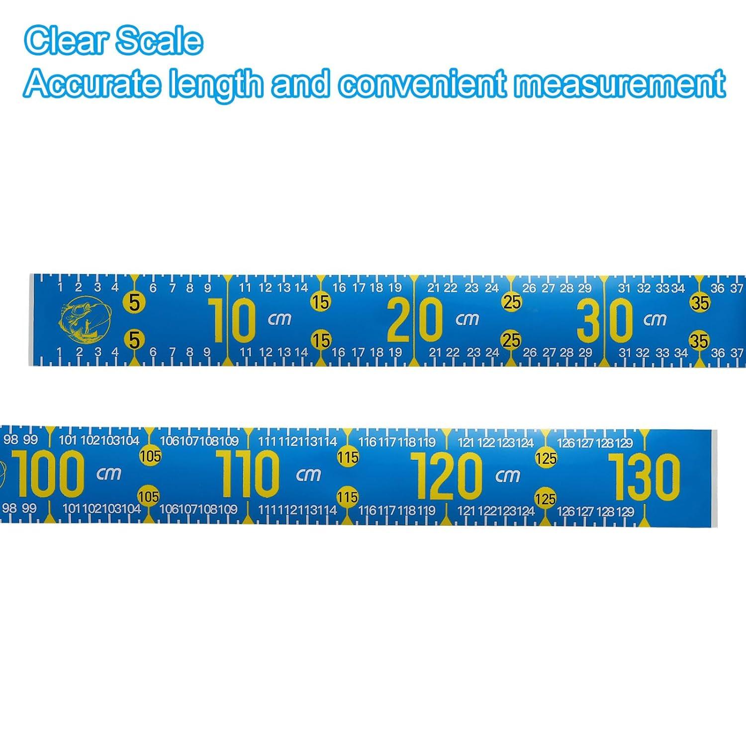 PATIKIL Self Adhesive Fish Ruler - 51 Waterproof Fish Tape Measure for ...
