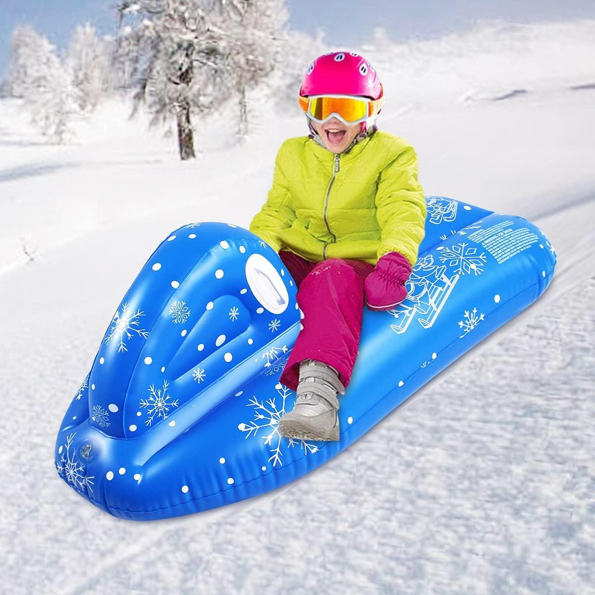 SUNSHINE-MALL Inflatable Snow Tube for Kids and Adults - Heavy Duty ...