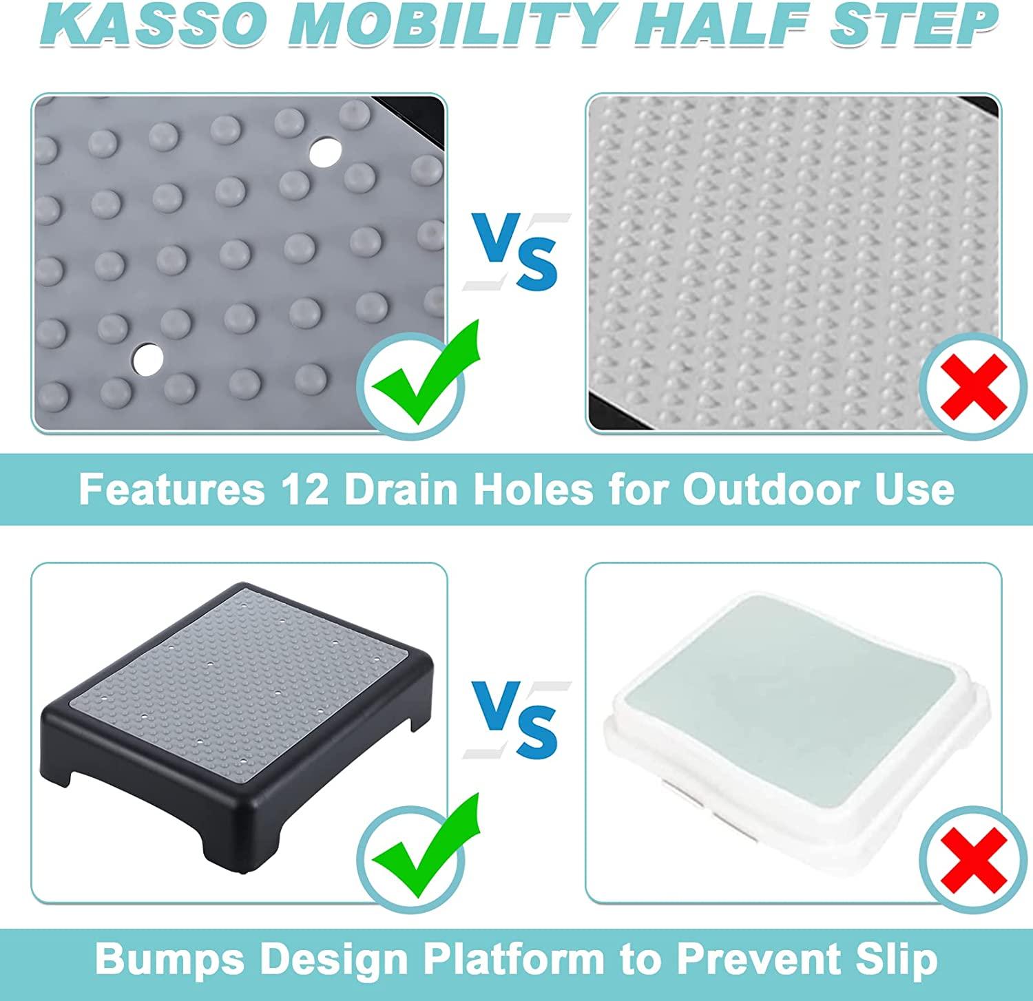 KASSO Non-Slip Mobility Step Platform | 420Lbs Capacity | Indoor ...