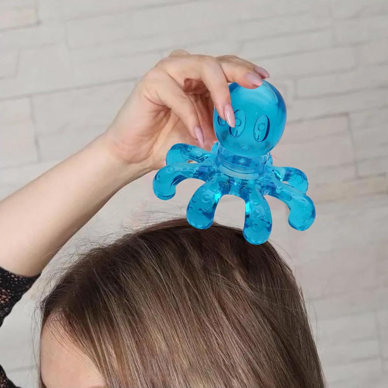 Portable Octopus Head Massager | Scalp Relaxation & Stress Relief ...