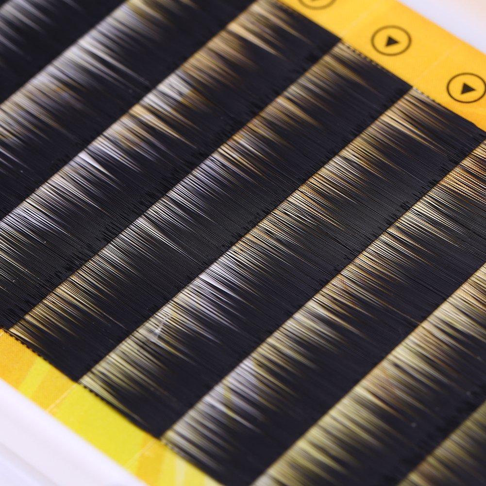 12 Pcs Natural False Eyebrows 3d Individual Reusable Light Fiber