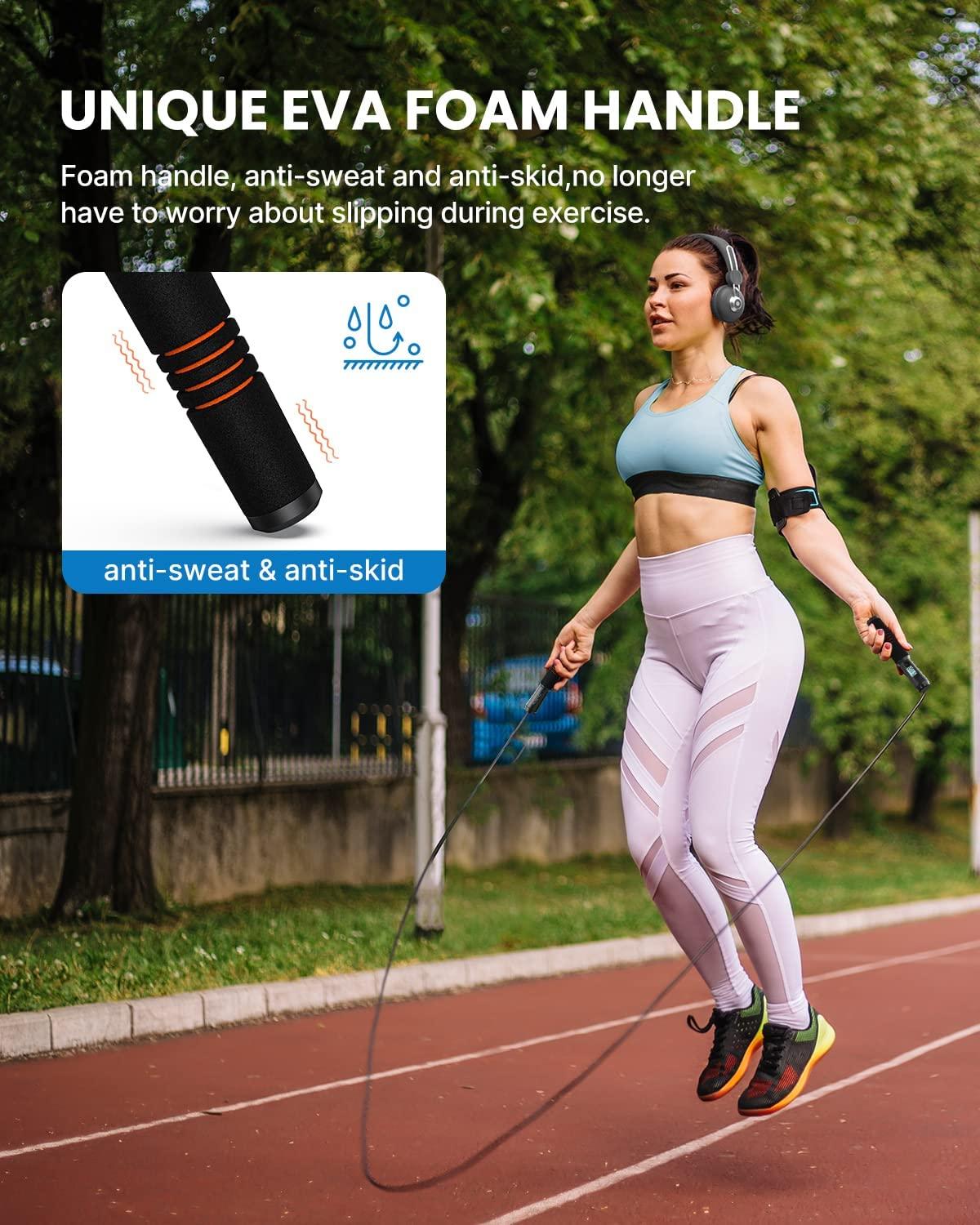 RENPHO Smart Jump Rope - High-Speed Fitness Skipping Rope with APP Data ...