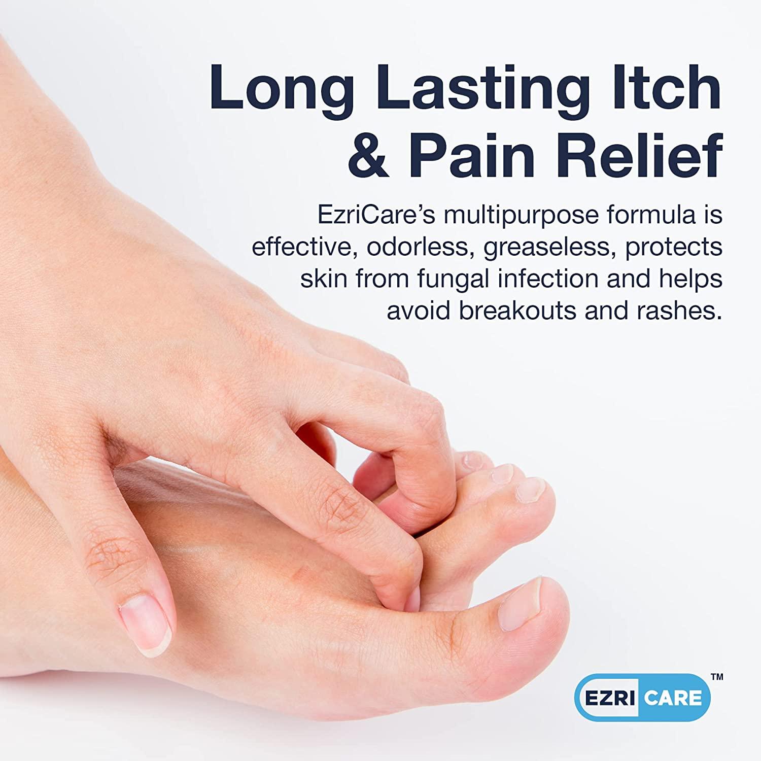 EzriCare Miconazole Antifungal Cream 2% - Athletes Foot, Ringworm ...