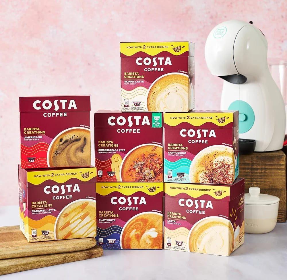 COSTA COFFEE SKINNY LATTE PODS 4 PACKS (SKINNY LATTE 10 CAPSULES) | Buy ...