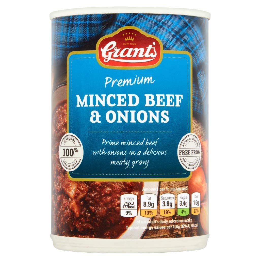 Grants Premium Minced Beef & Onions 3 x 392g - Savory and Convenient ...