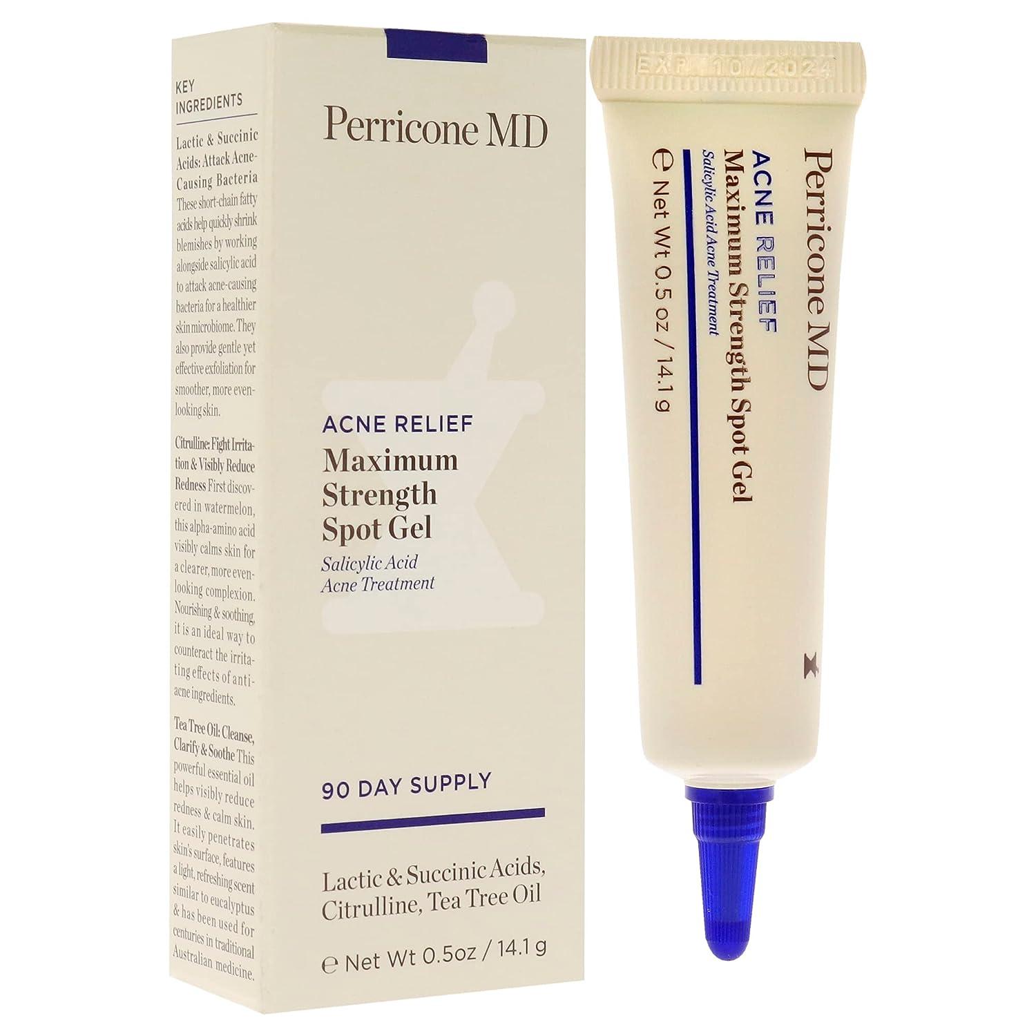 Perricone MD Acne Relief Spot Gel 0.5 oz | Maximum Strength Formula ...