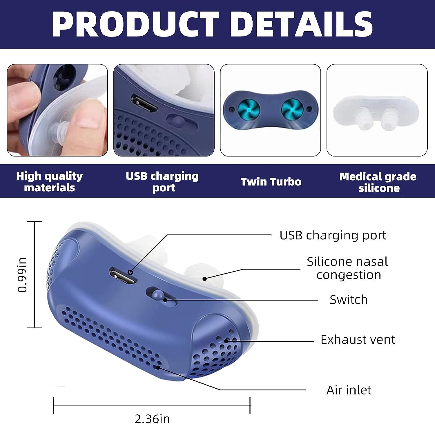 Double Eddy Current Electric Anti Snoring Solution for Men and Women ...