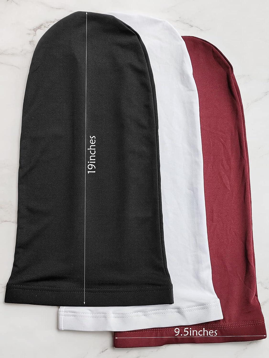 Dreadlock Sleep Caps for Long Dreads - Spandex Loc Bonnet in Black ...