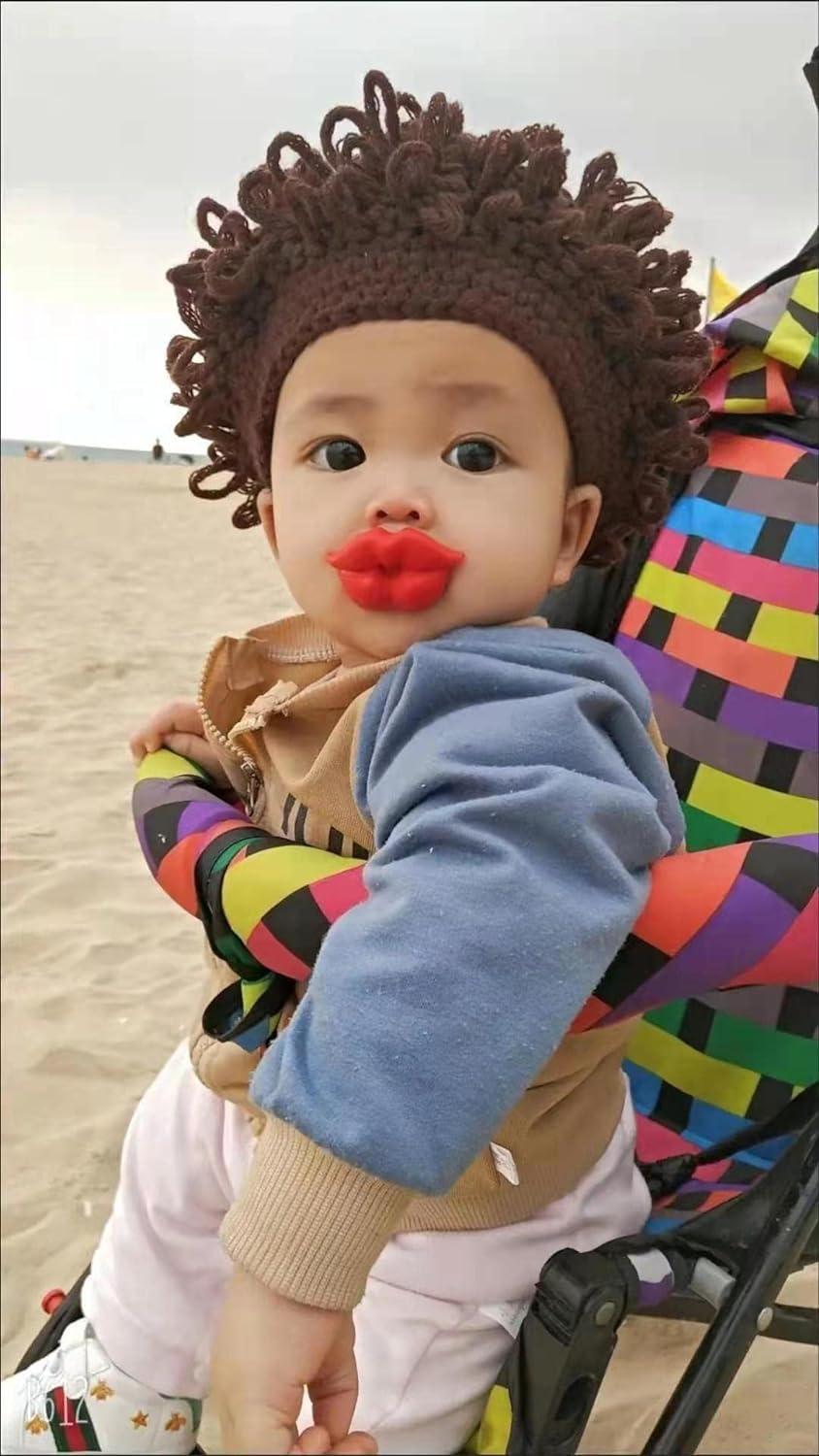 INTATIKOO 4-Pack Funny Baby Pacifier - BPA-Free Soft Silicone Kiss Lips ...