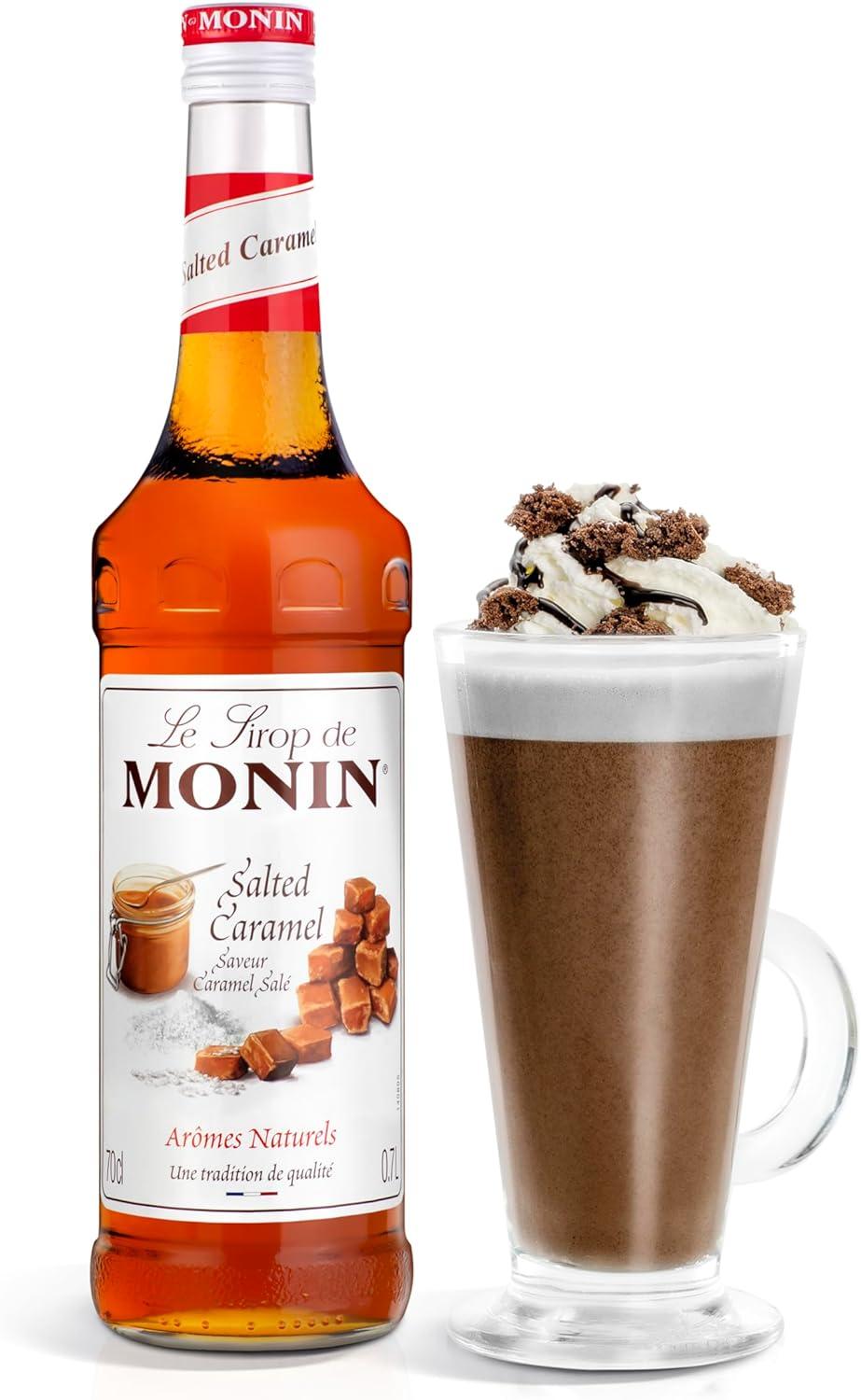 MONIN Premium Salted Caramel Syrup 700ml for Coffee and Cocktails ...