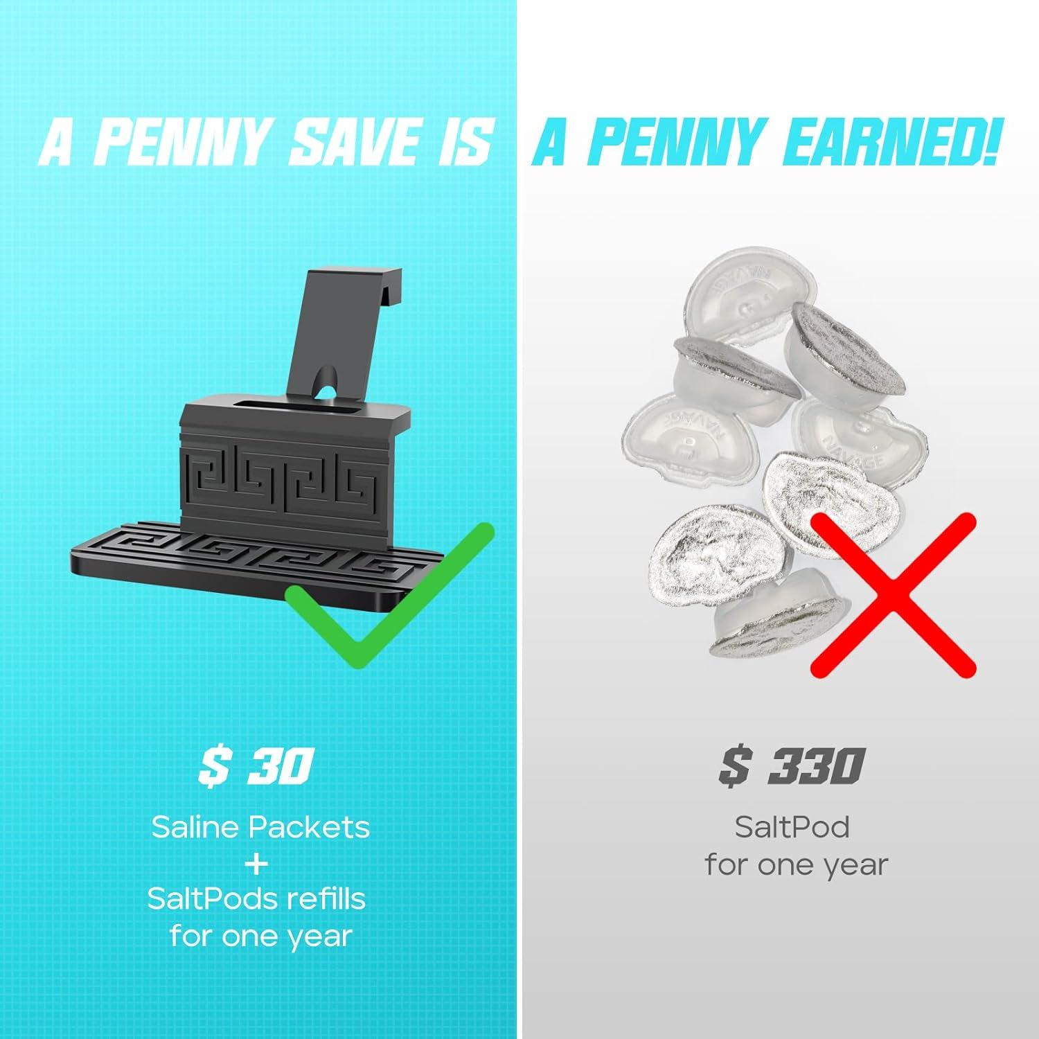 FireAnt 16 Pack Silicone Salt Pods Refills for Navage Nasal Care ...