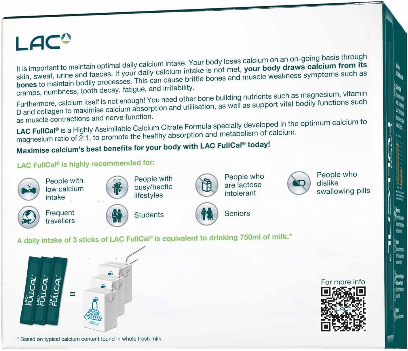 LAC Fullcal 60 Sticks - Delicious Lemon Flavour - 3g x 60 Sticks | Buy ...