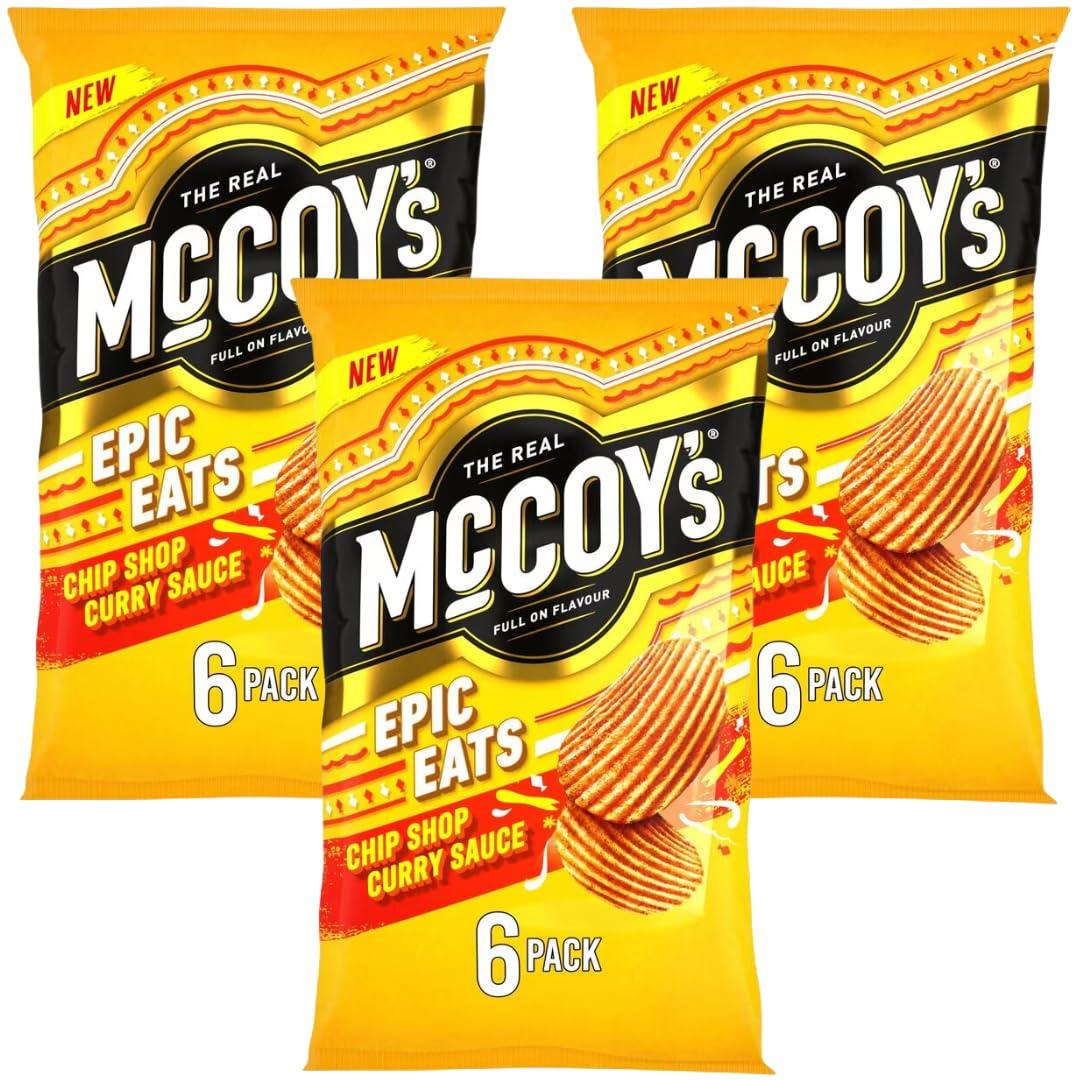 Crisps Bundle Consisting of McCoy's Epic Eats Chip Shop Curry Sauce ...
