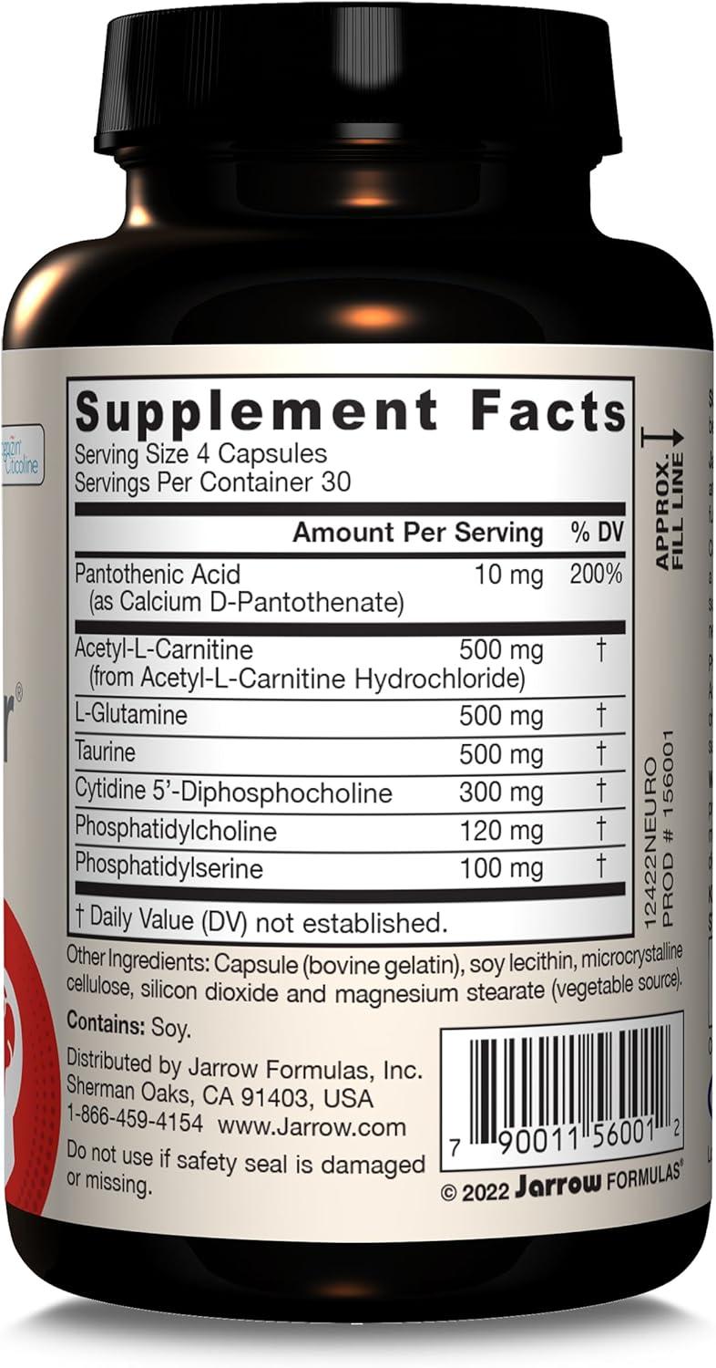 Jarrow Formulas Neuro Optimizer - 120 Capsules for Cognitive Support ...
