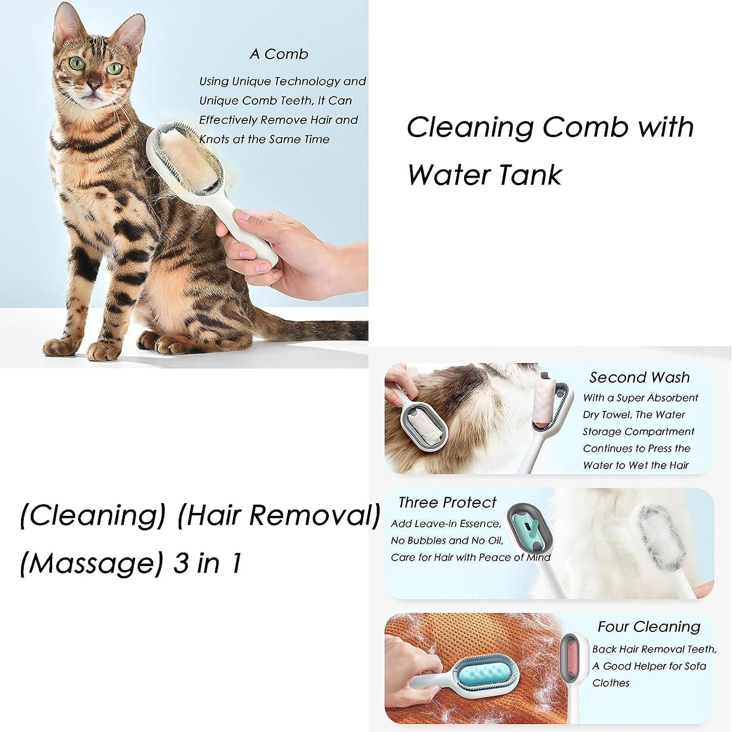 Cabbage Pets Sticky Brush 2.0 for Cats - 4 in 1 Universal Pet Knots ...