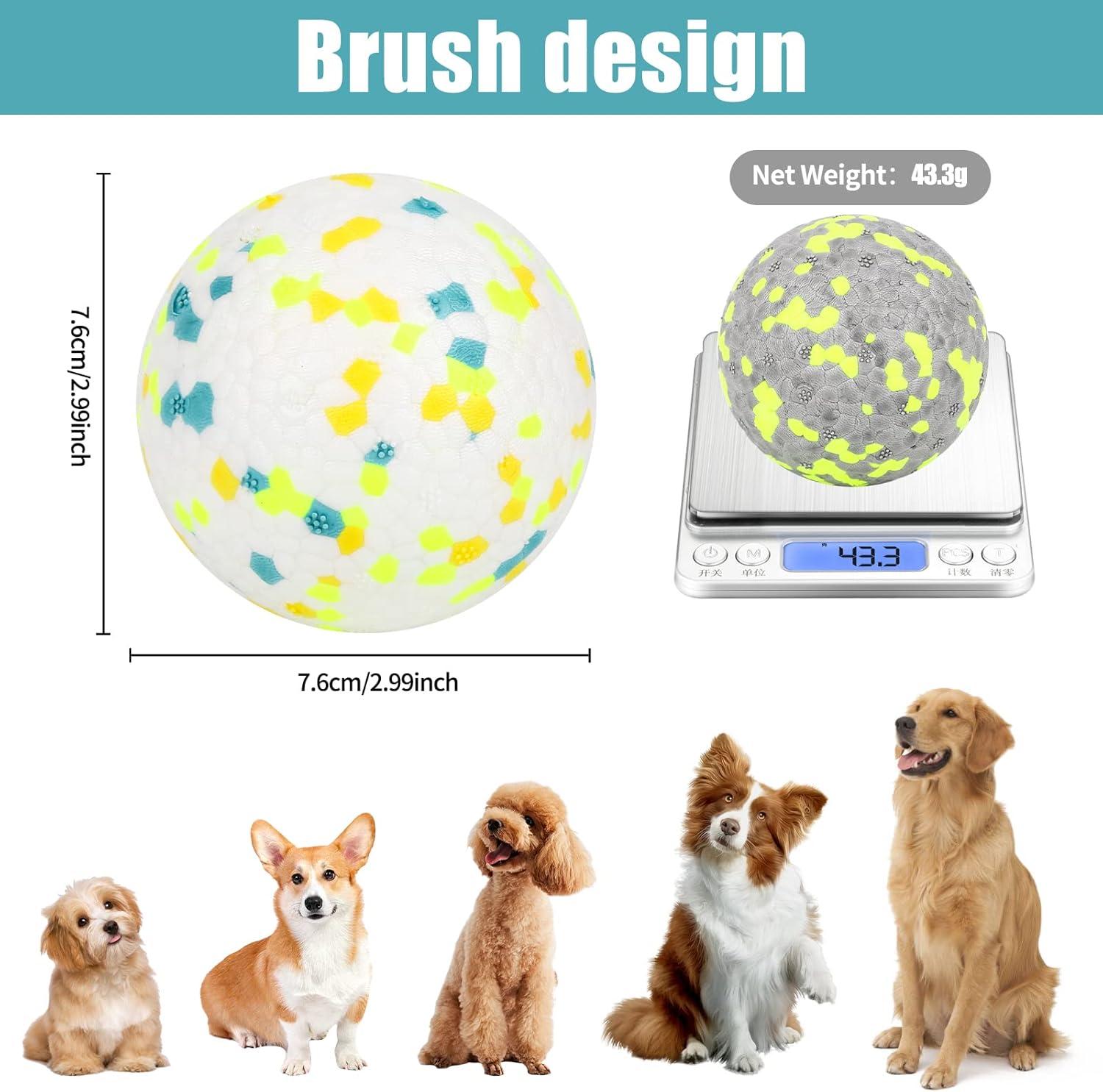 Indestructible Rubber Dog Ball Toys - Durable Interactive Training ...