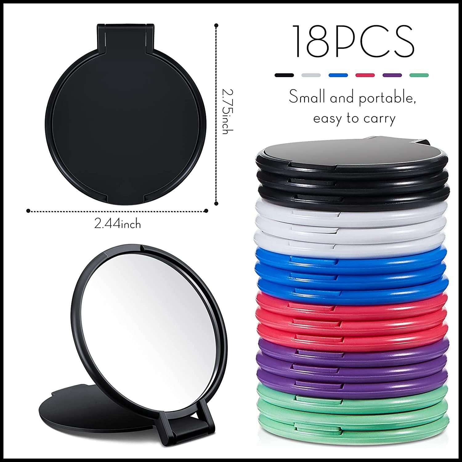 Mini Folding Compact Mirror Set - Vintage Portable Travel Makeup Mirror ...