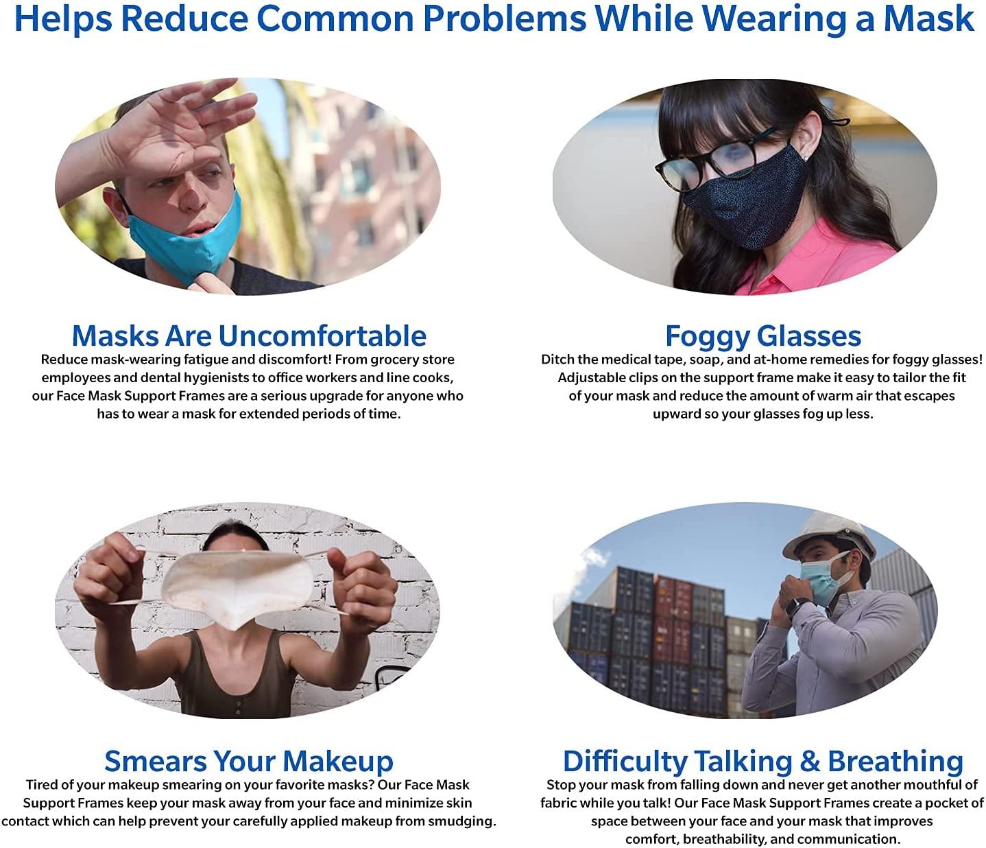 4ocean Face Mask Support Frame - Large (4-Pack) for Comfort & Fit | Buy ...