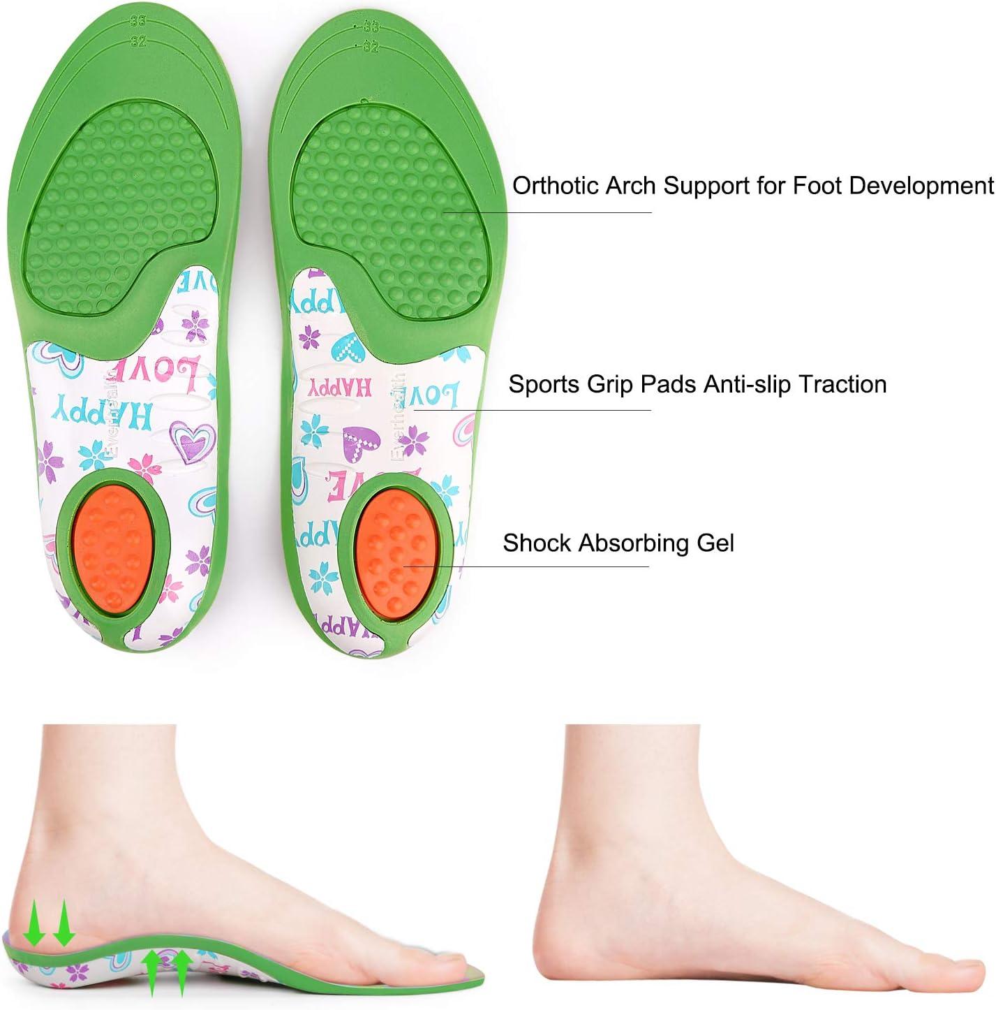 Kids Orthotic Insoles for Flat Feet & Plantar Fasciitis Relief ...