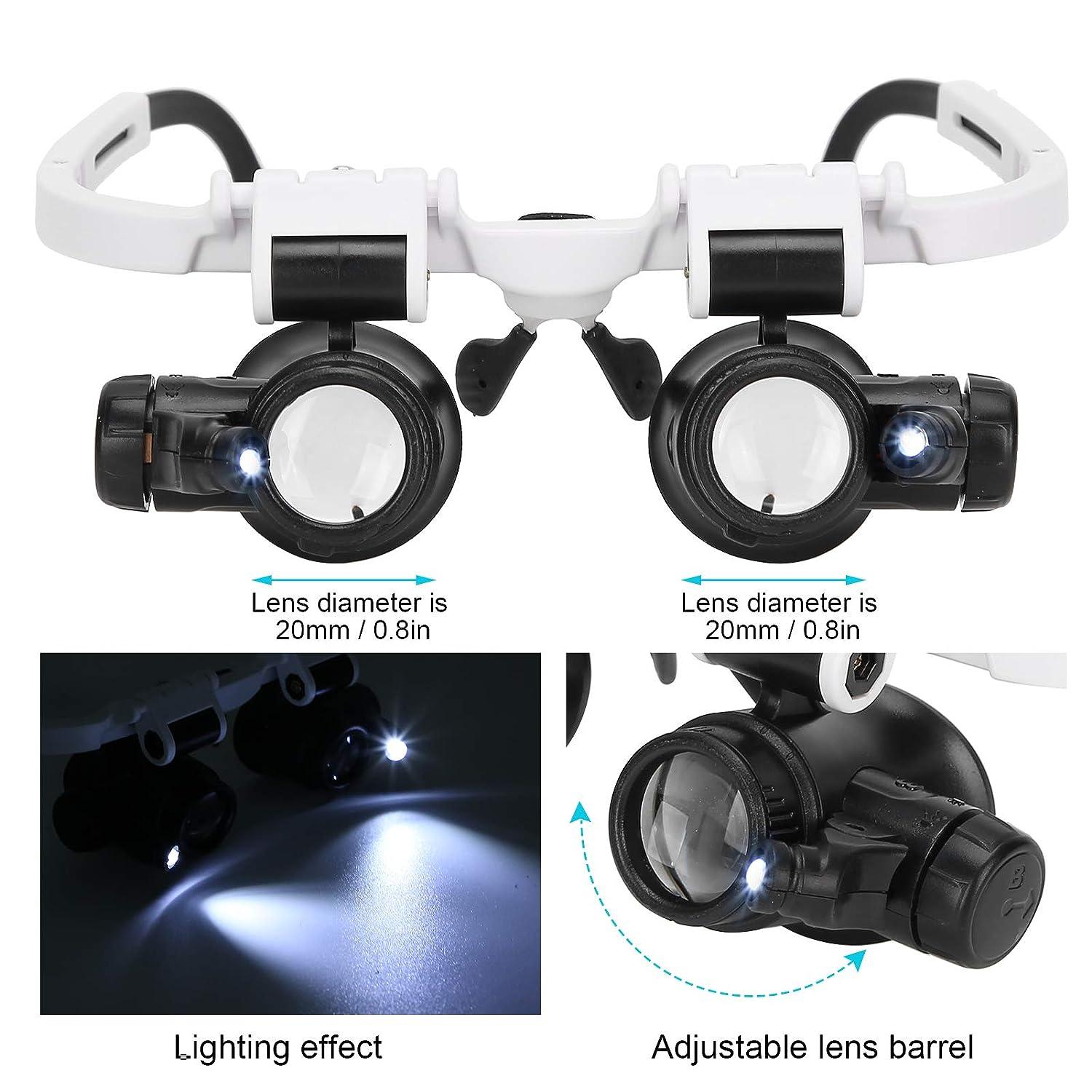 Headband Head Magnifying Glass Reading Head Loupe Glasses Magnifier ...