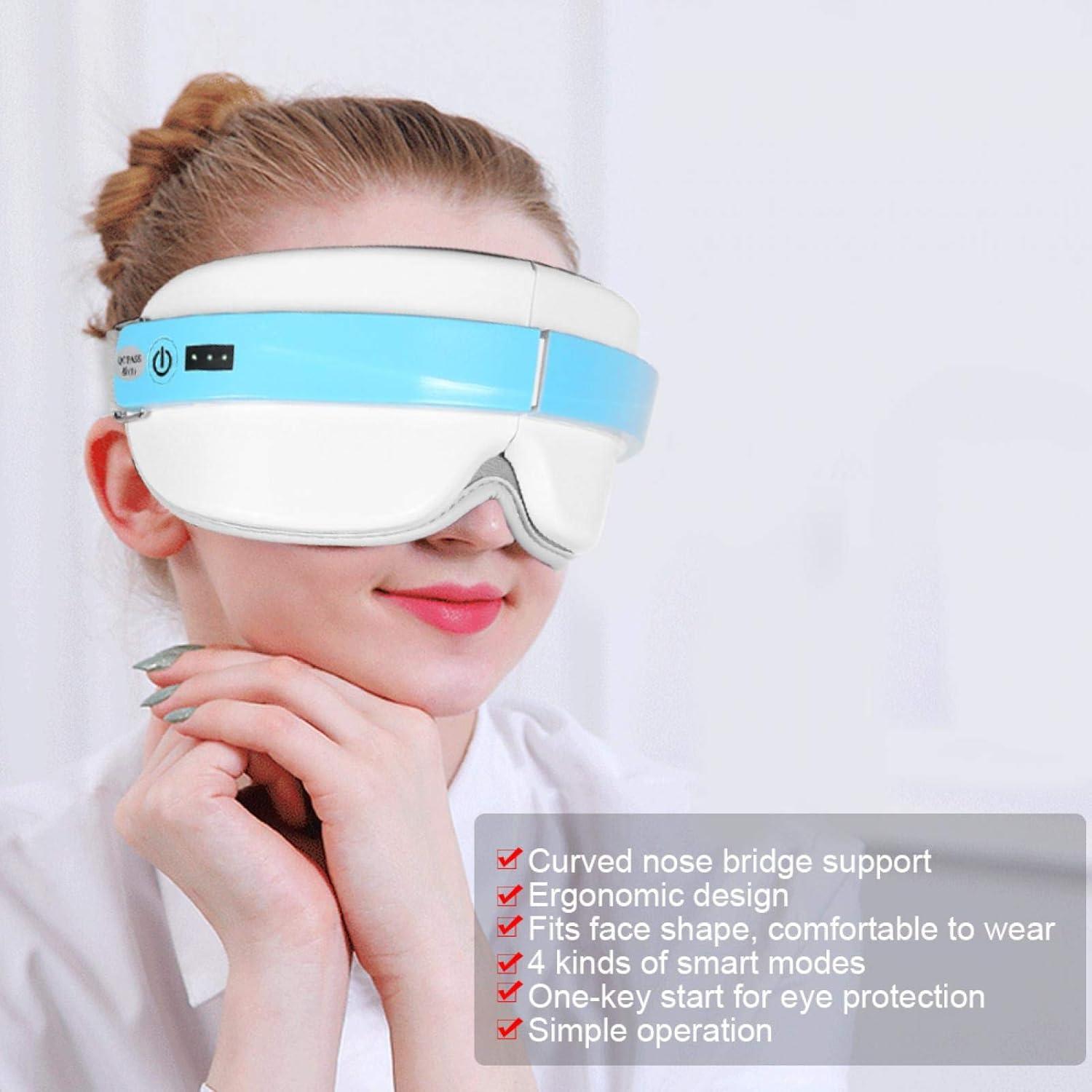 4 Models Cordless Eye Massager - Heated Air Pressure Eye Care Device ...