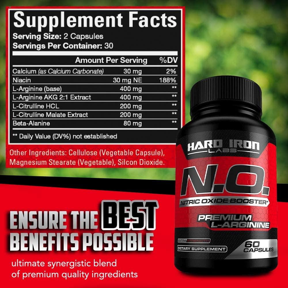Nitric Oxide Booster with L Arginine & L Citrulline - Muscle Building ...