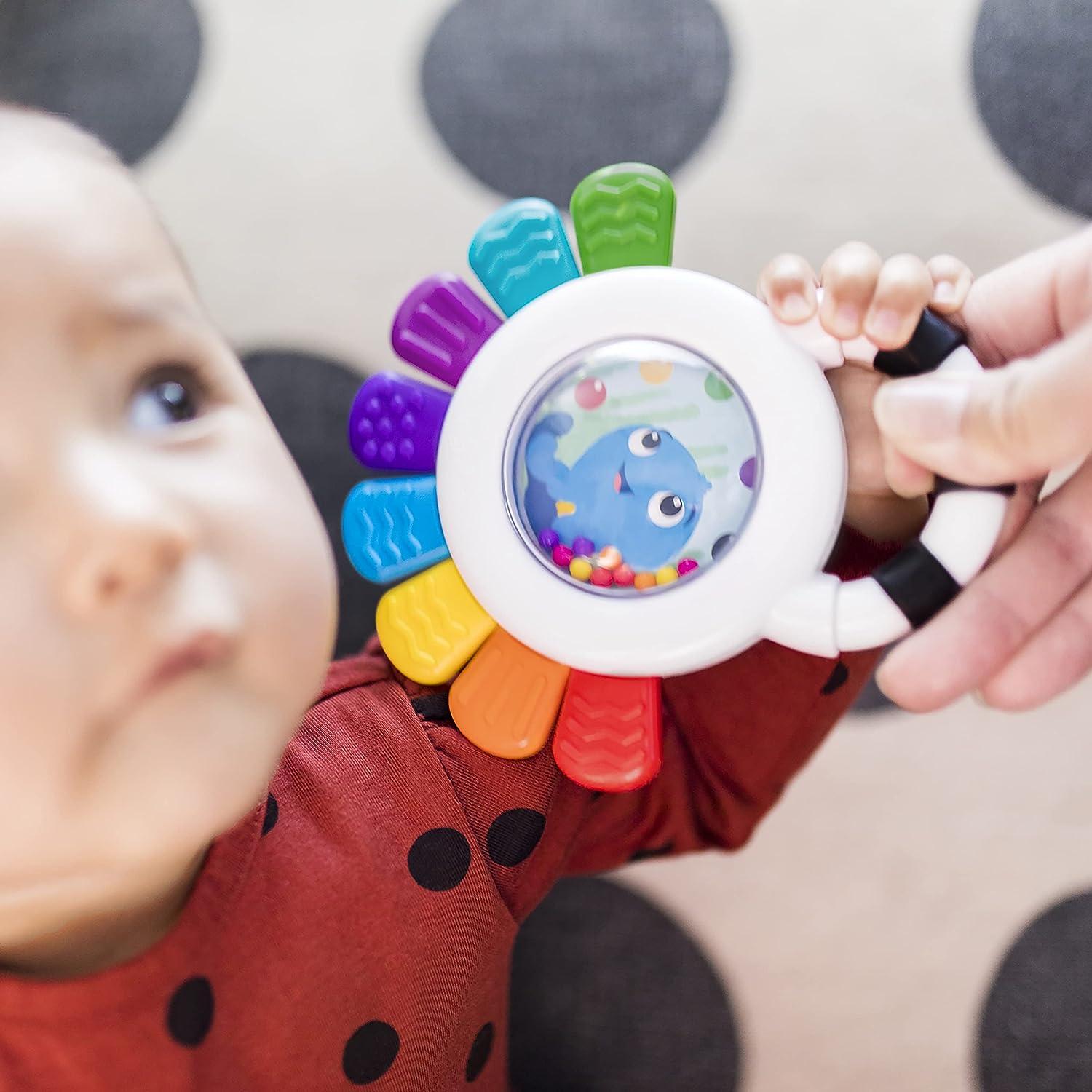 Baby Einstein Opus The Octopus Sensory Rattle & Teether - BPA Free ...
