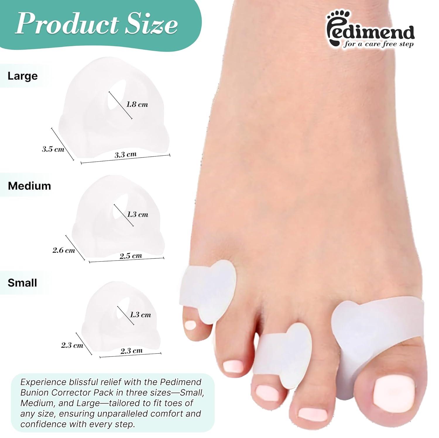 Pedimend Gel Toe Separator & Straightener 6-Piece Set for Hammer Toe ...