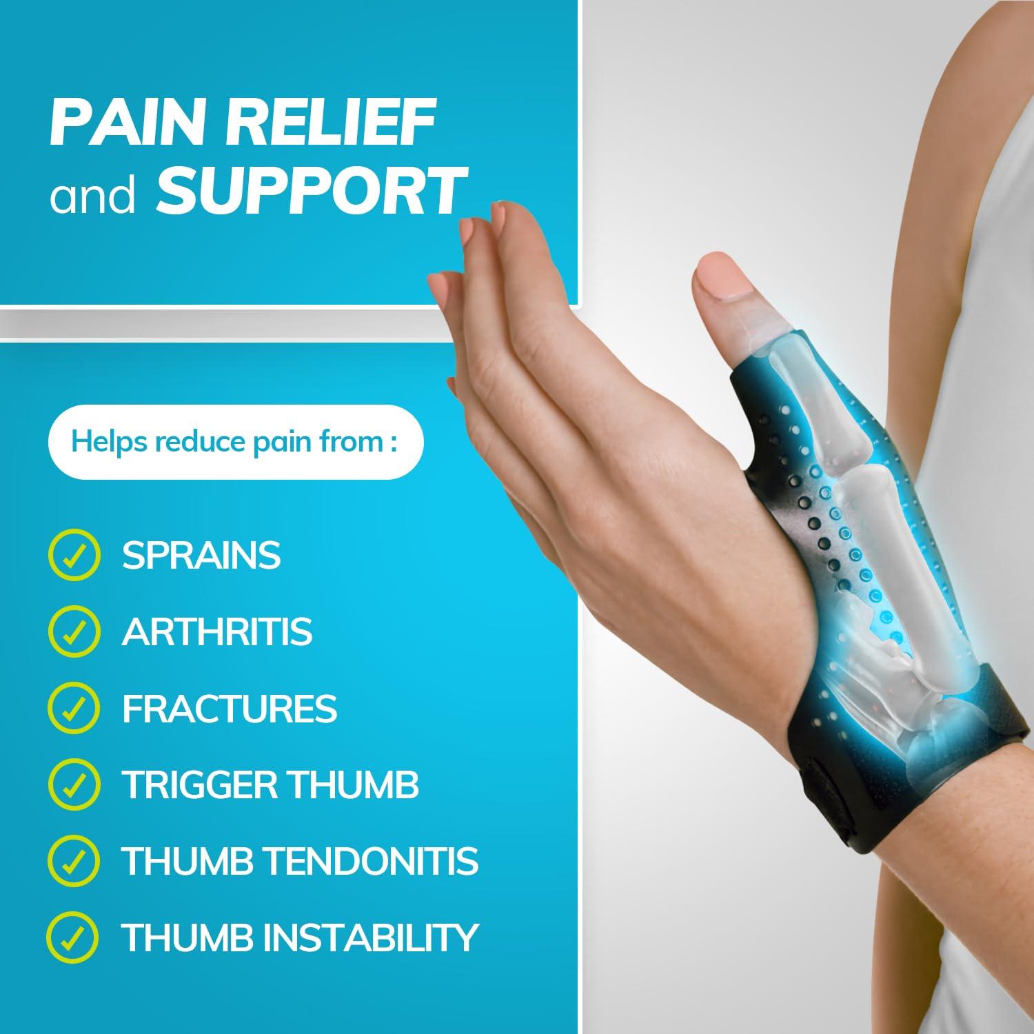 BraceAbility Hard Plastic Thumb Splint | Arthritis & Tendonitis ...