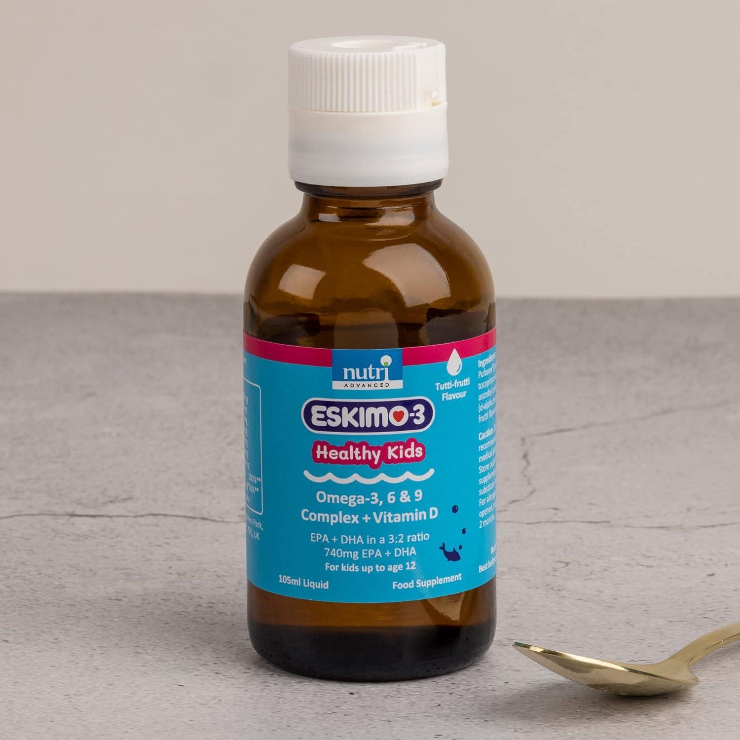 Eskimo-3 Healthy Kids Fish Oil - Nutri Advanced - Tutti Frutti 105ml ...