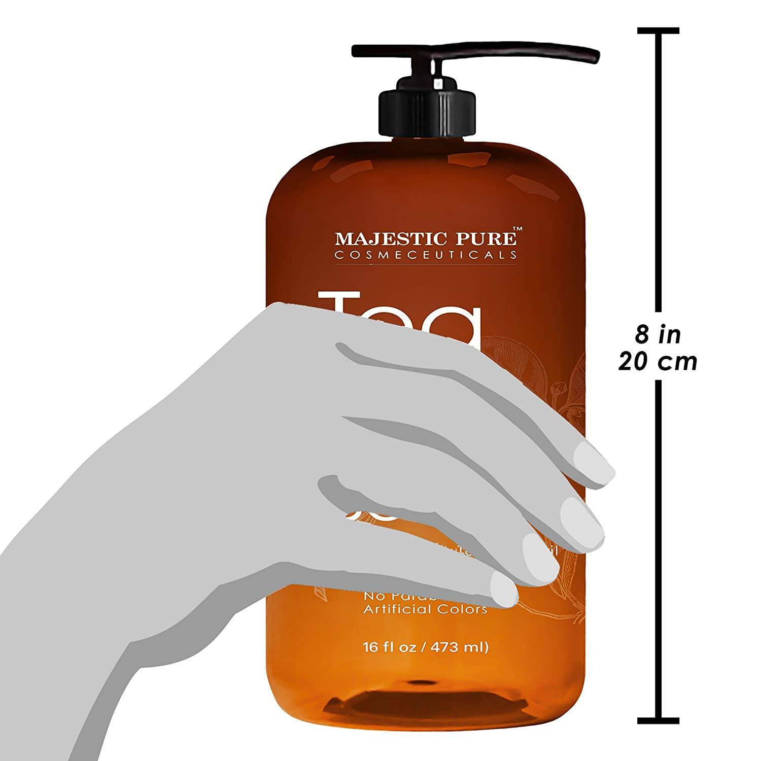 Majestic Pure Tea Tree Hand Soap - Aloe Vera & Rosemary - Sulfate Free ...