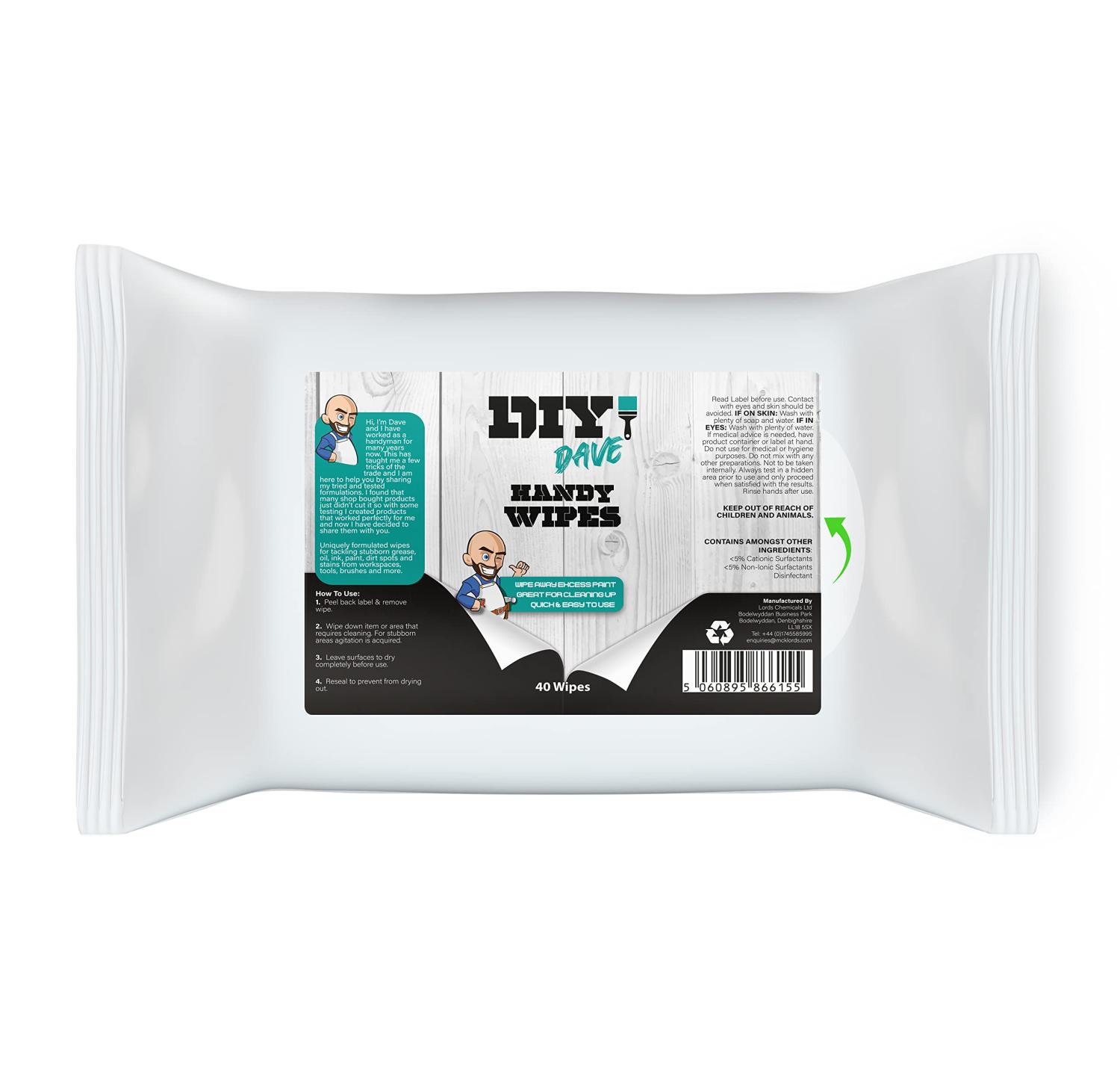 DIY Dave - Handy Cleaning Work Wipes | Perfect for Decorating | Heavy ...