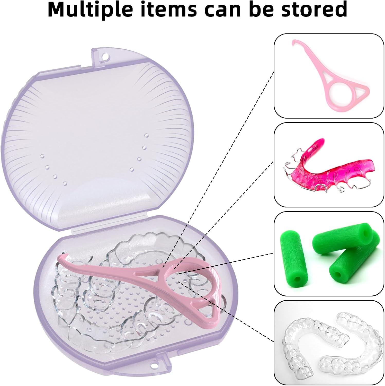 Buy ARGOMAX Aligner Case - Premium Retainer & Braces Box in Purple ...