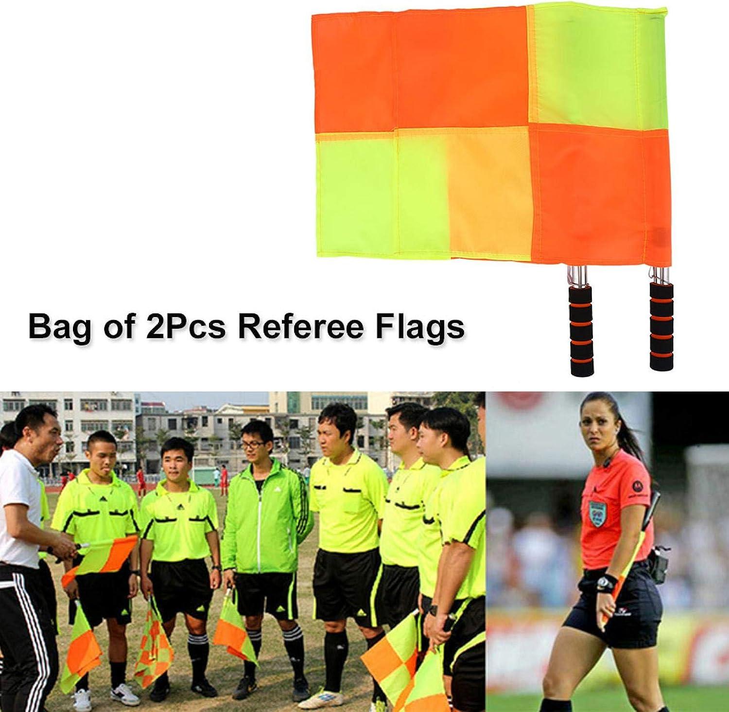 2-Piece Referee Flag Set with Storage Bag | Premium Quality for ...