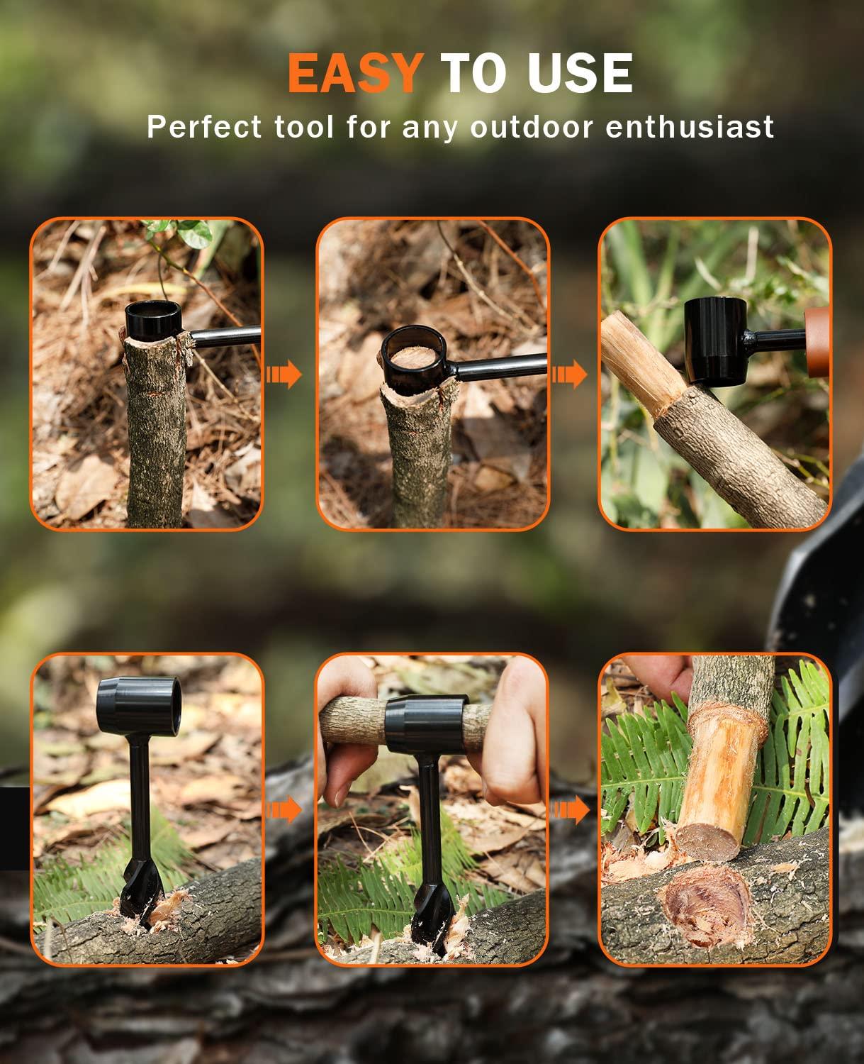 Bushcraft Hand Auger - Survival Tool for Camping and Outdoor Adventures ...