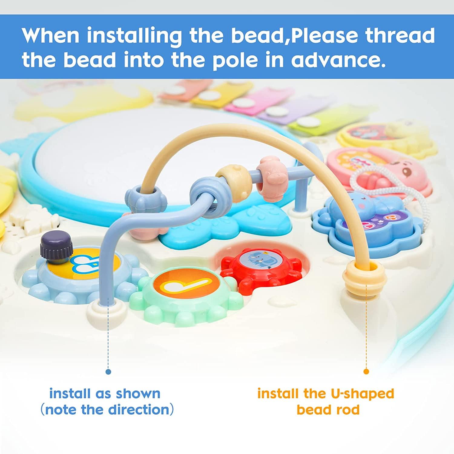 Musical Activity Table for 1-3 Years Old - Baby Learning Toys for Boys ...