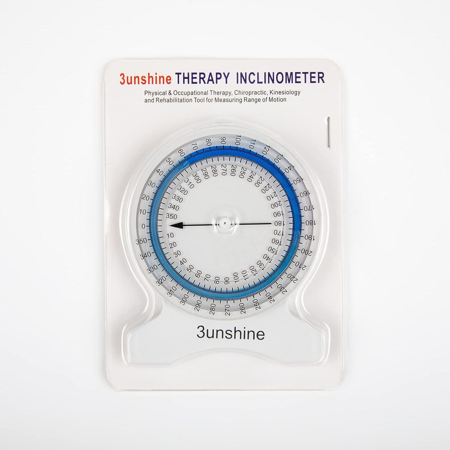3unshine Inclinometer Physical Therapy Protractor - Accurate Range of ...