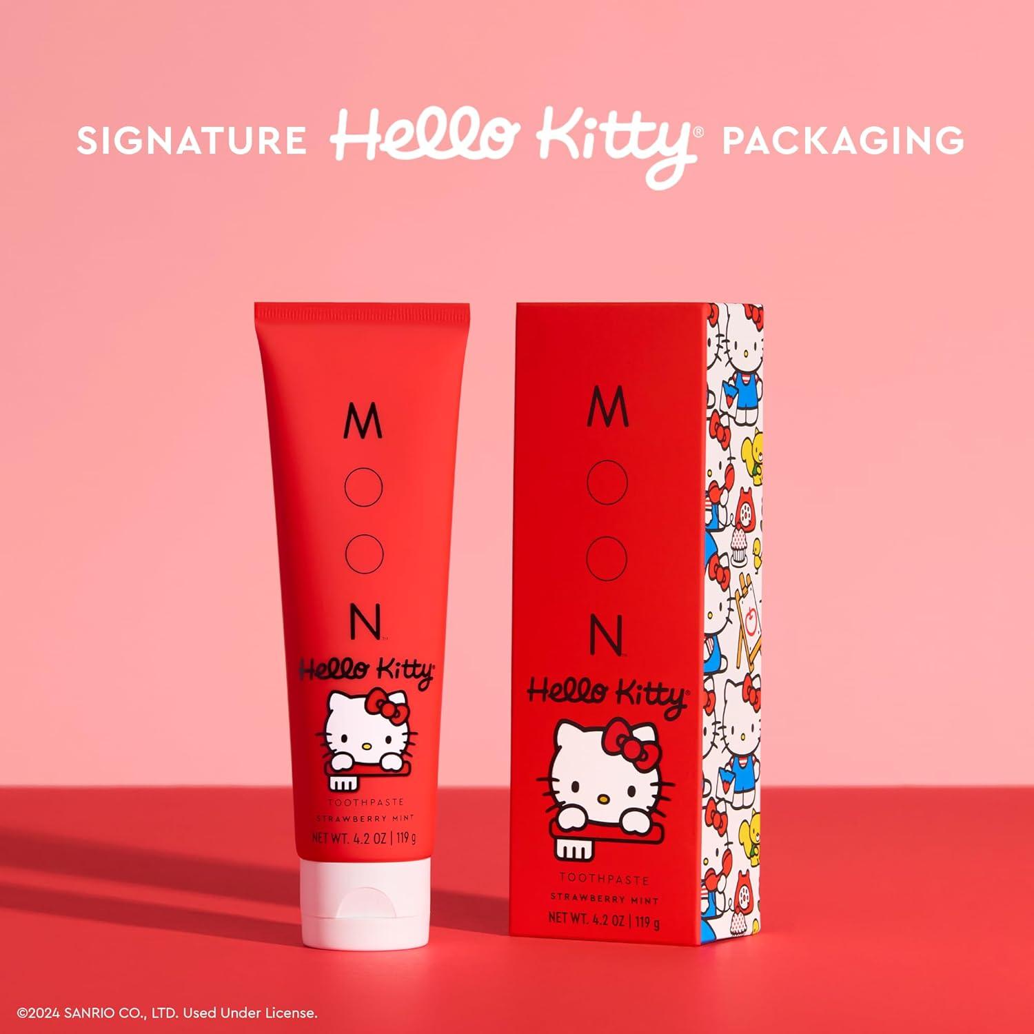 Buy MOON x Hello Kitty Pink Toothpaste - Vegan Fluoride-Free Strawberry ...