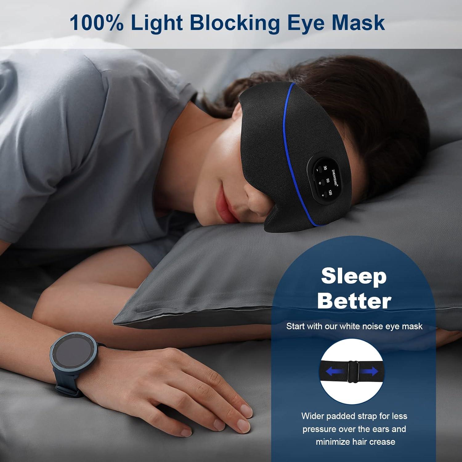 Steam Eye Mask & White Noise Sleep Mask with Sleep Headphones | Buy Now ...